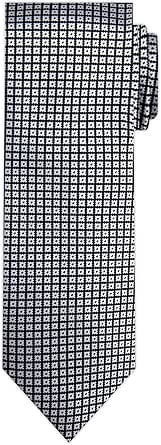 Jacob Alexander Men's Woven Dotted Motif Grid Pattern Regular or Slim ...