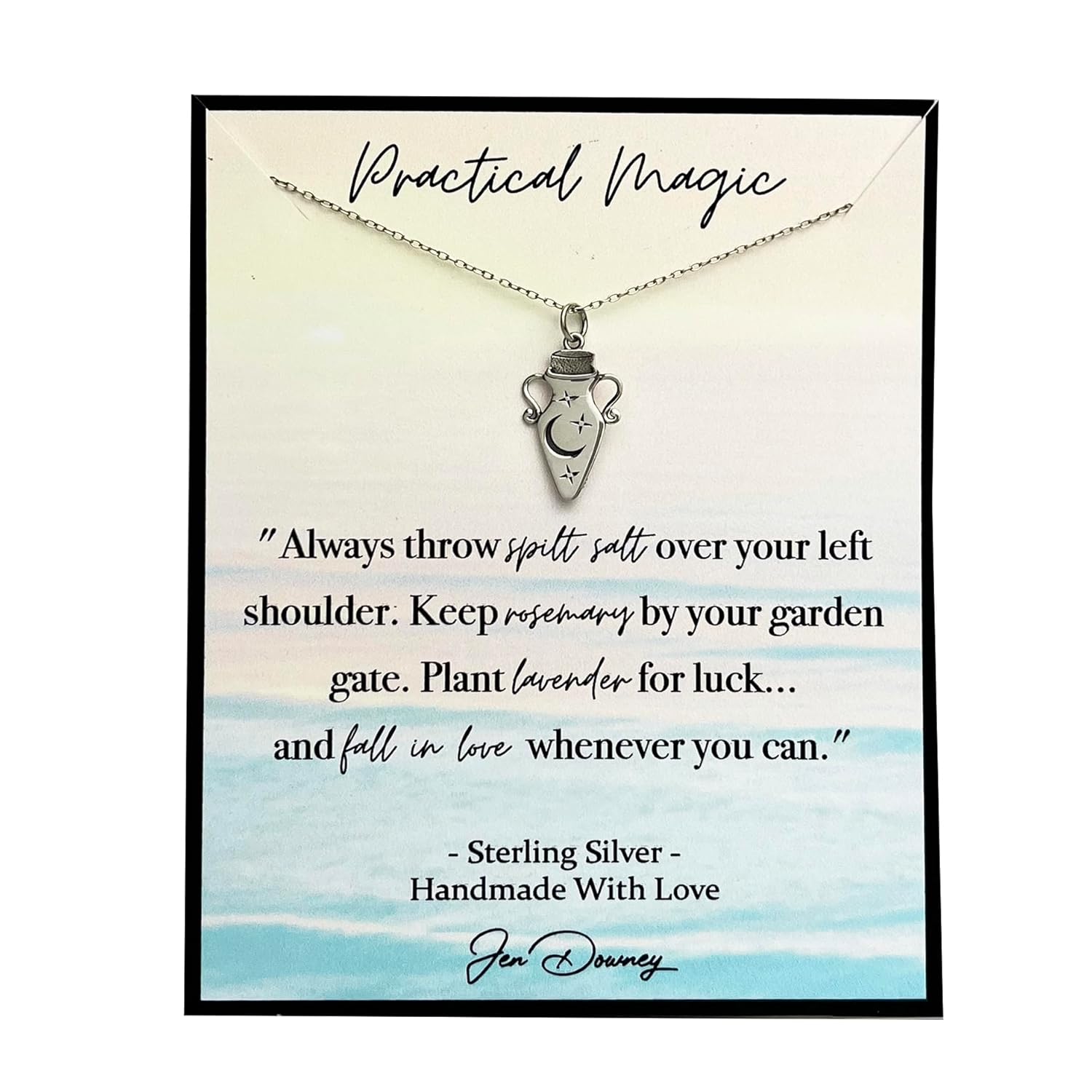 Amazon.com: Practical Magic Potion Bottle Sterling Silver Necklace ...