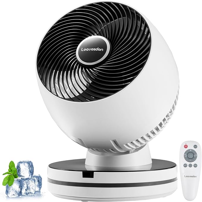 Amazon.com: Leavesden Air Circulator Fan 0dB Quiet 15.75 Inch Table ...