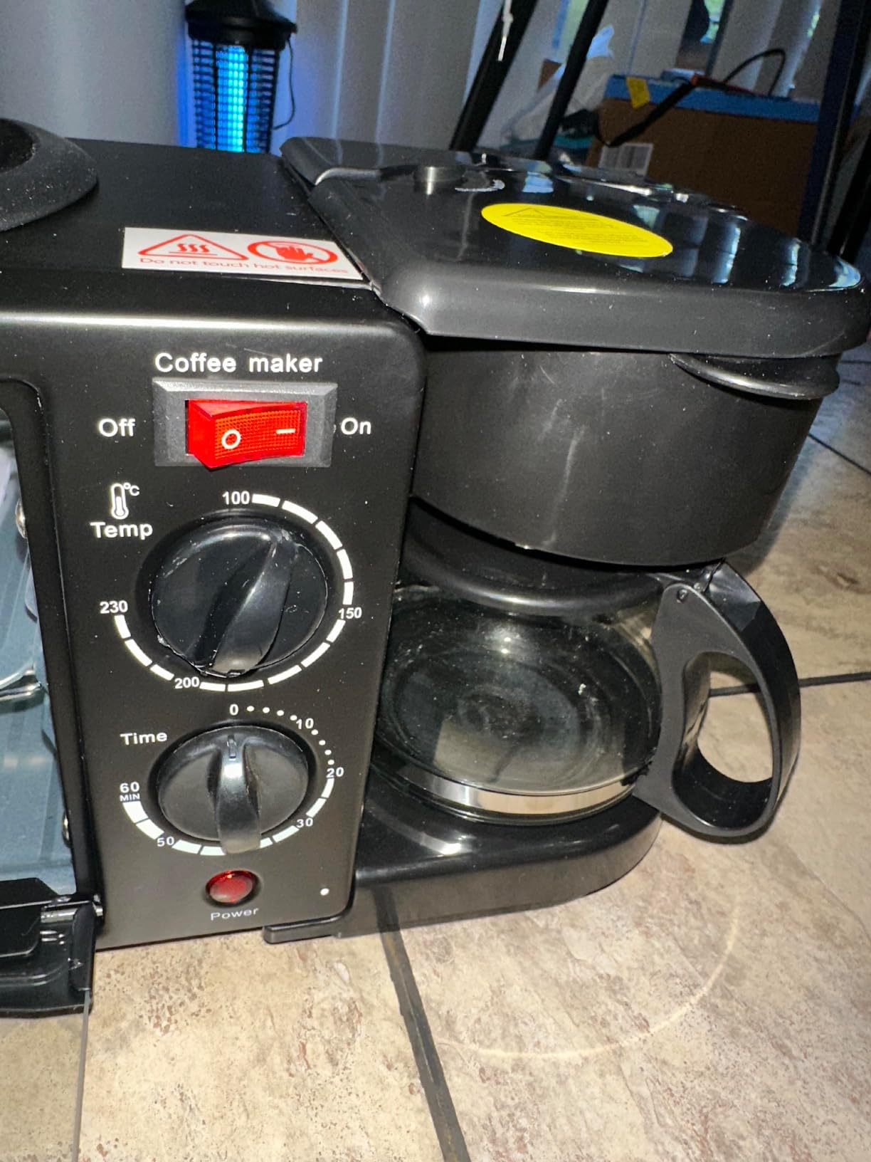 Amazon.com: Breakfast Station, Toaster with Frying Pan, Portable Oven ...