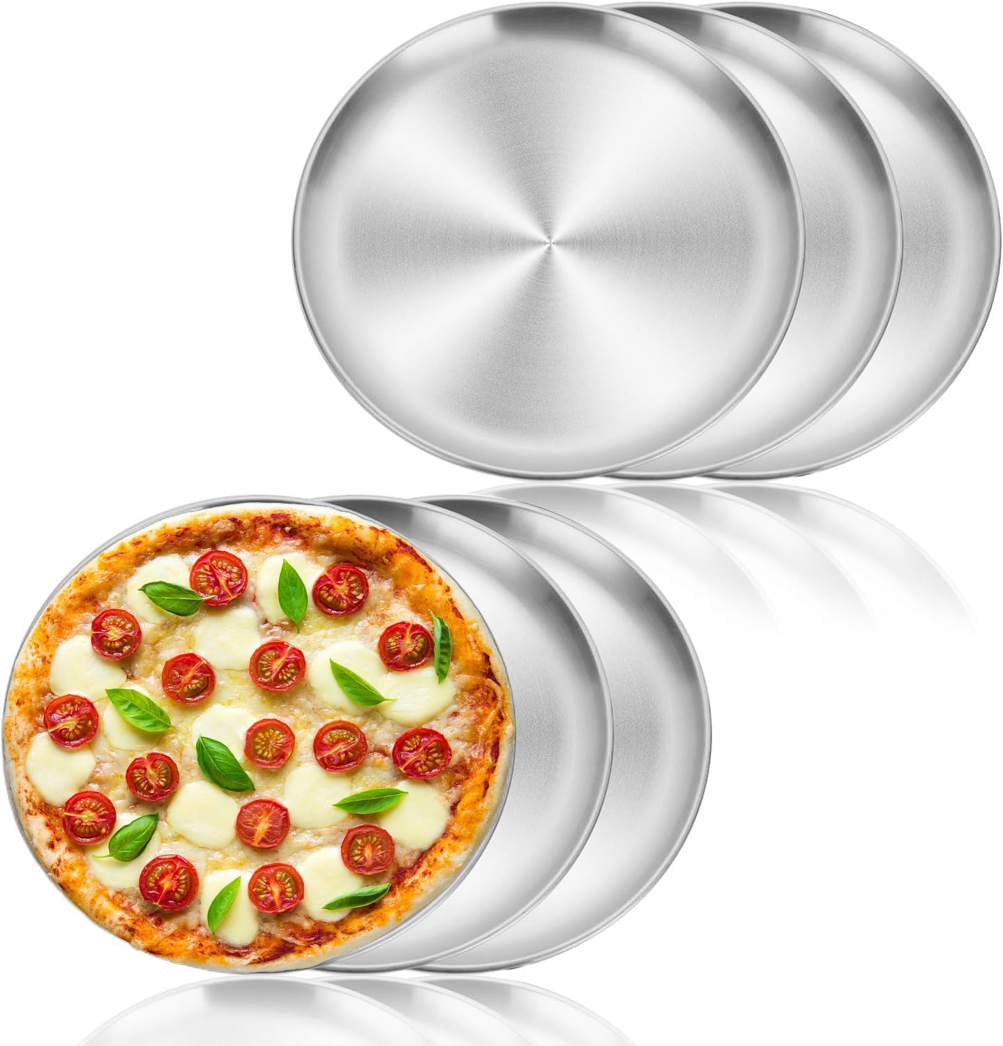 MIVIDE 4PCS 12In Mesh Pizza Screen, Pizza Trays for Oven Non Stick ...