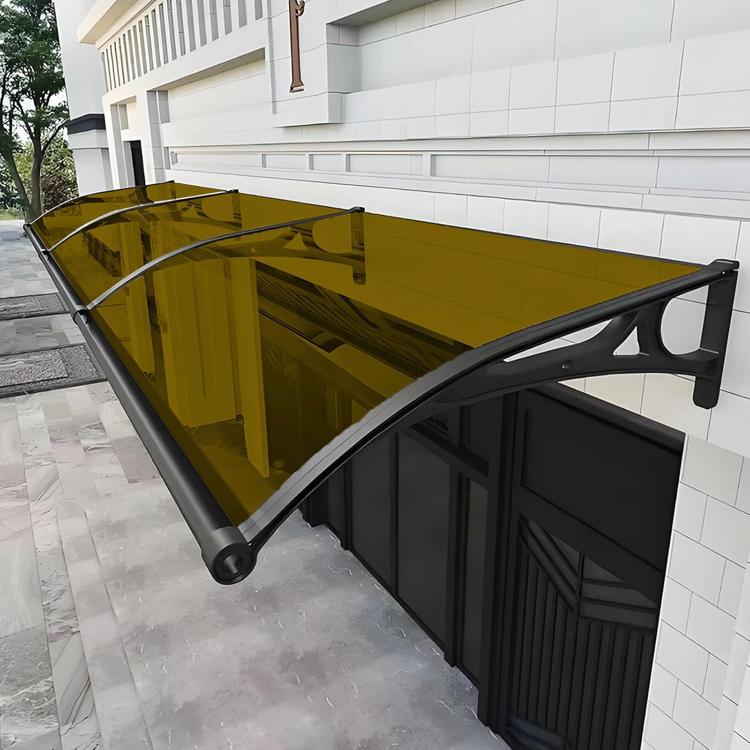 Weatherproof Aluminum Door Canopy Awning - Stylish Outdoor Rain Cover ...