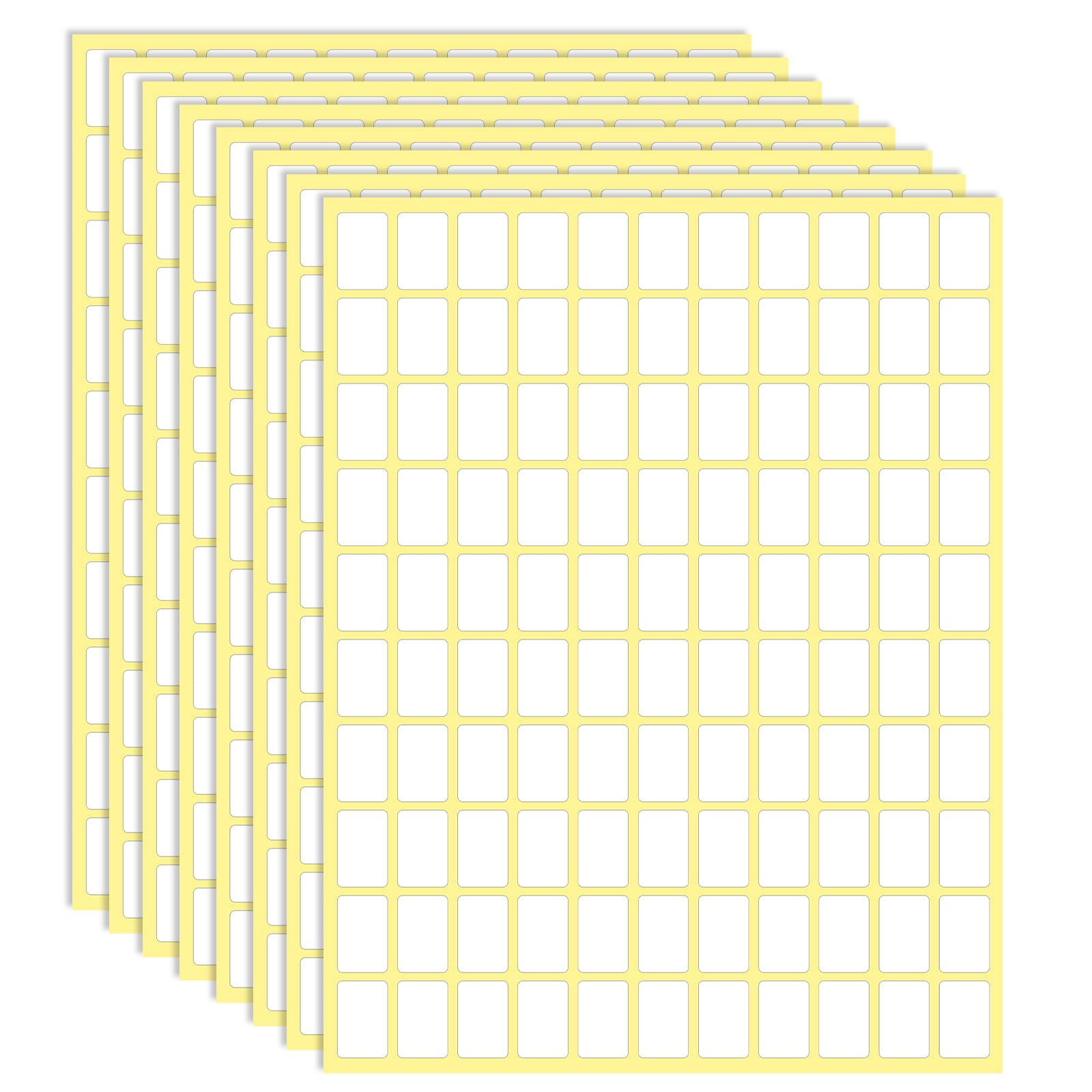 Snapklik.com : White Labels Stickers, 3300 Pack Small 0.5" X 0.75 ...