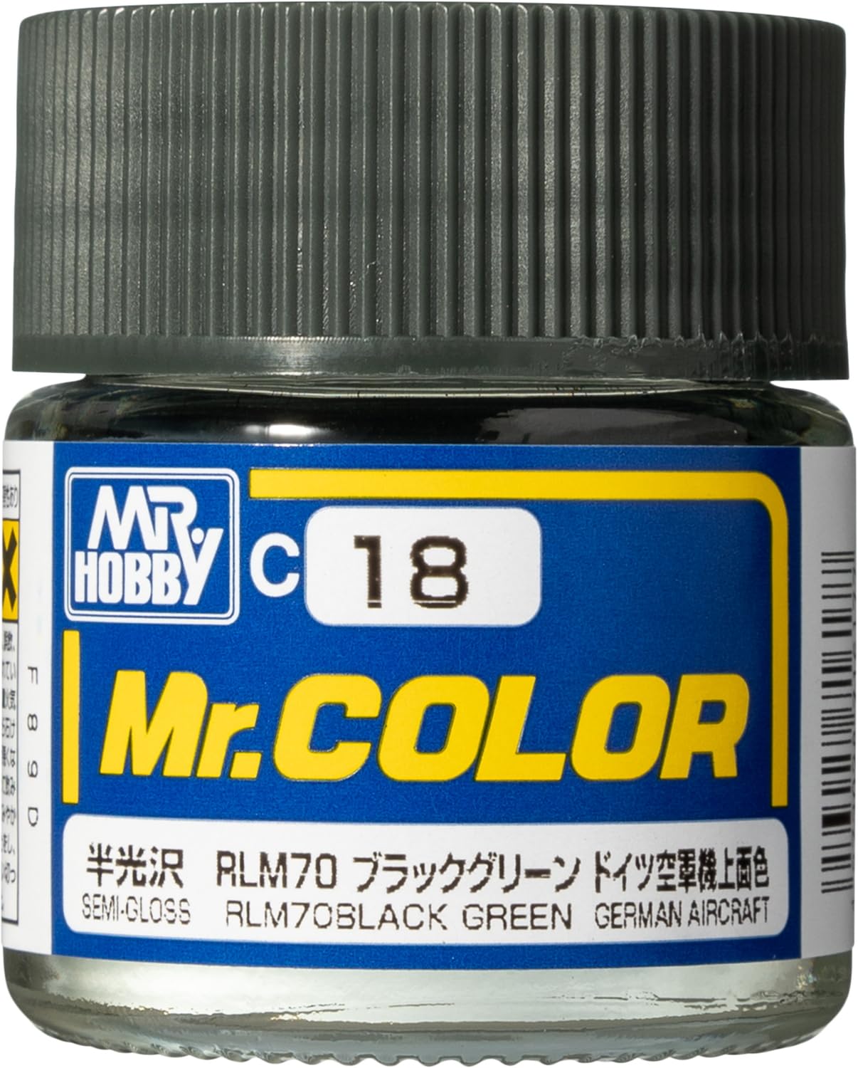 Amazon | GSIクレオス Mr.カラー RLM70ブラックグリーン 半光沢 10ml 模型用塗料 C18 | カラー塗料 通販