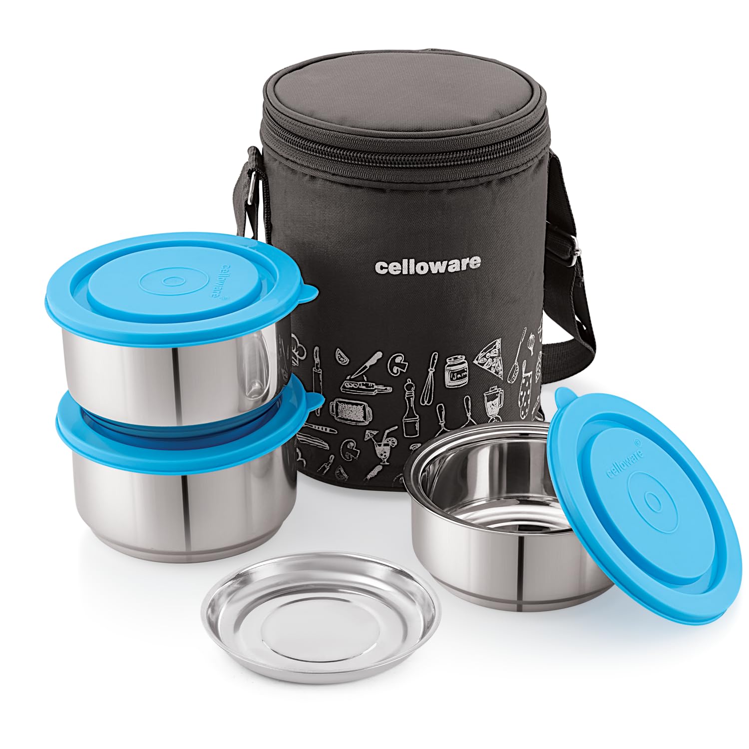 Buy CELLO MF Thermostyle Stainless Steel 2 Big Container (375ml X2 ...