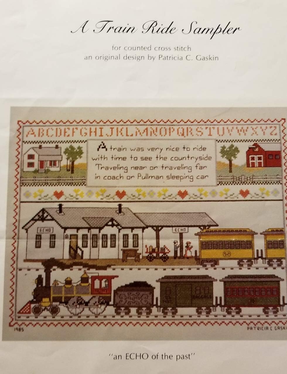 Amazon.com: A Train Ride Sampler for Counted Cross Stitch : Arts ...