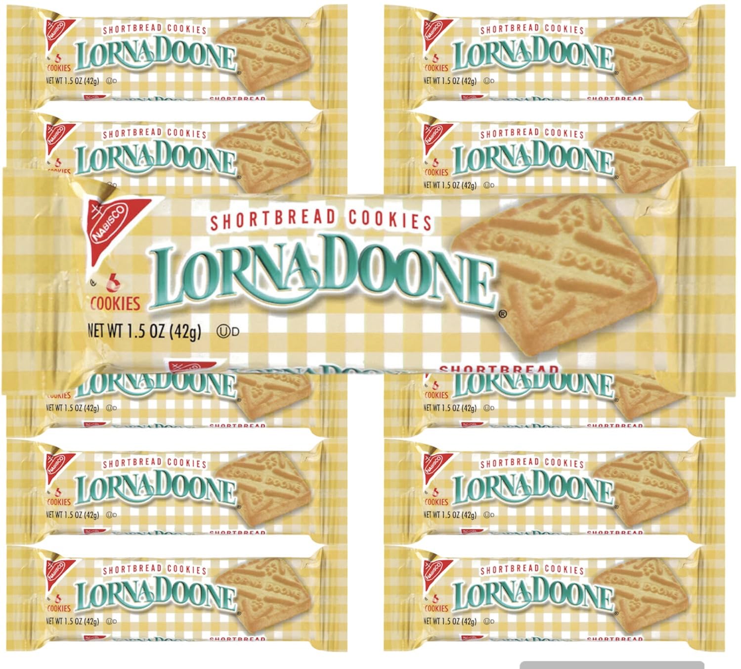 Amazon.com: Lorna Doone Shortbread Cookies, 1.5oz Bags, 10 Count ...