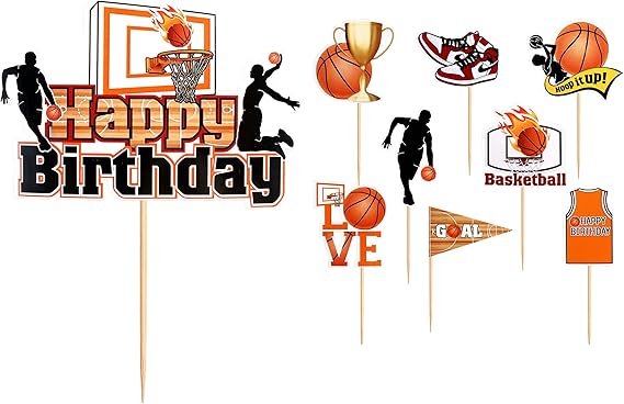 Amazon.com: Slam Dunk Basketball Player Scene Cake Decoration ...