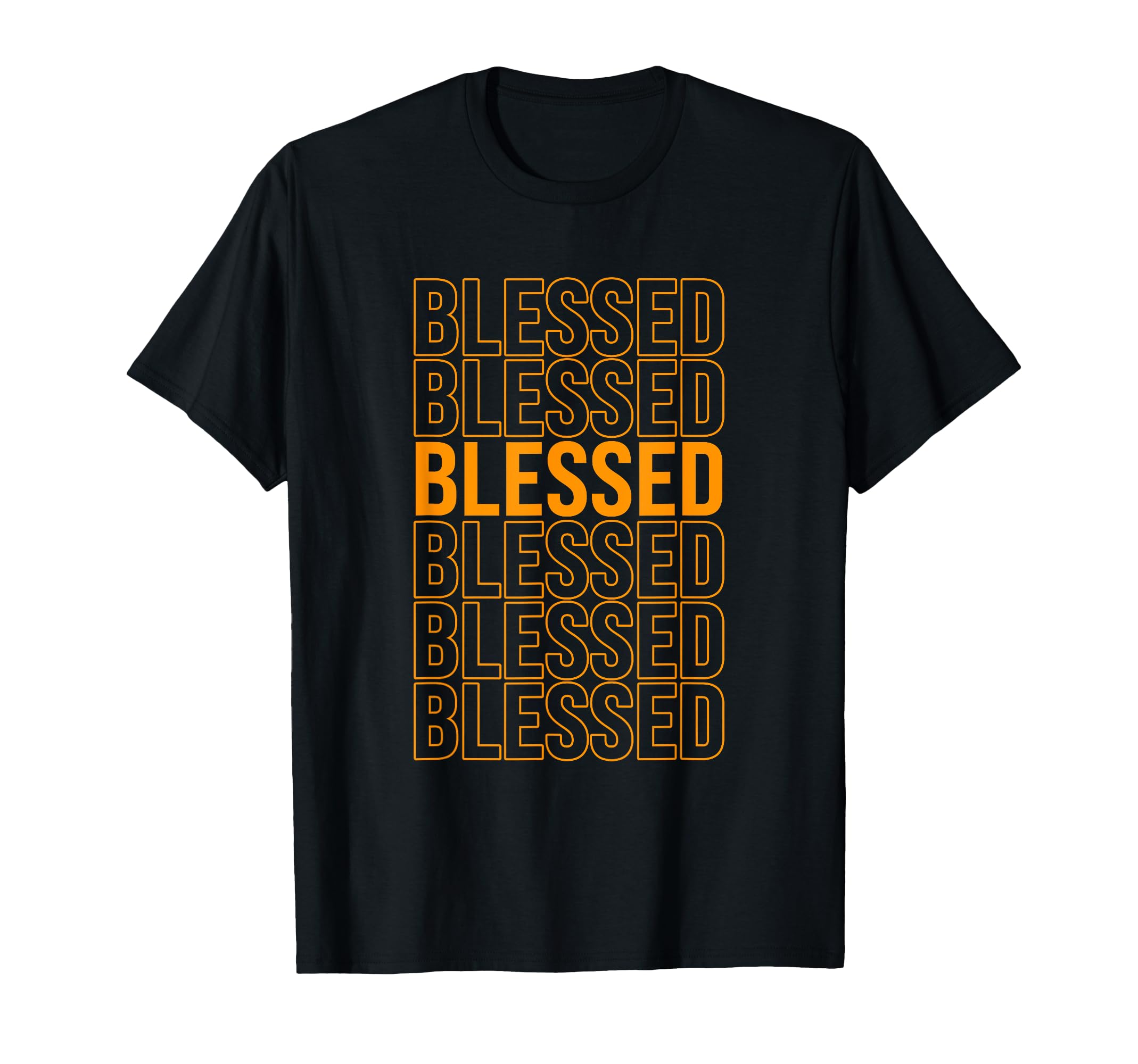 Amazon.com: Orange Blessed Orange Graphic T-Shirt : Clothing, Shoes ...