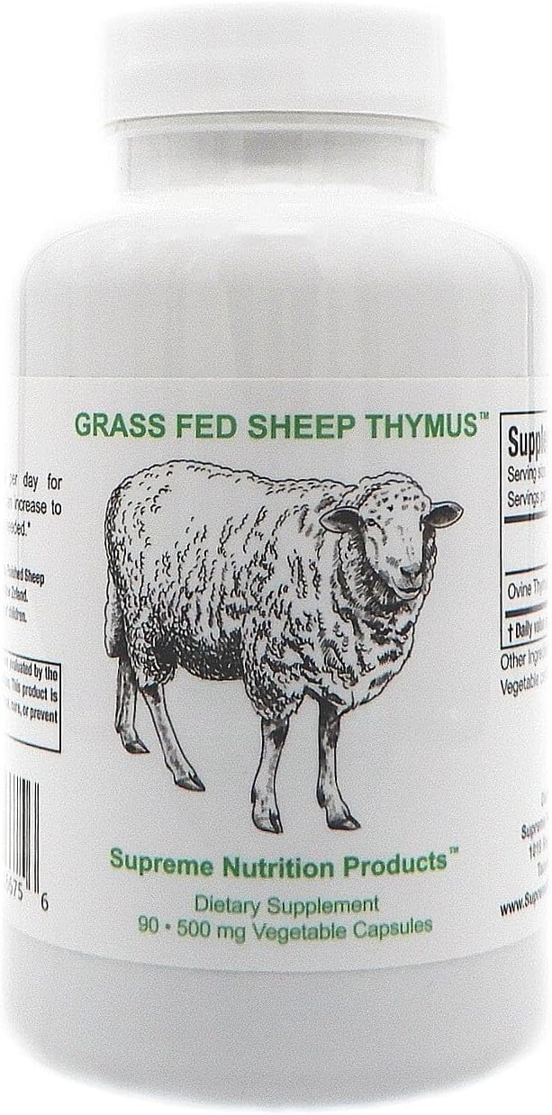 Amazon.com: Supreme Nutrition Sheep Thymus - 100% Grass Fed and ...