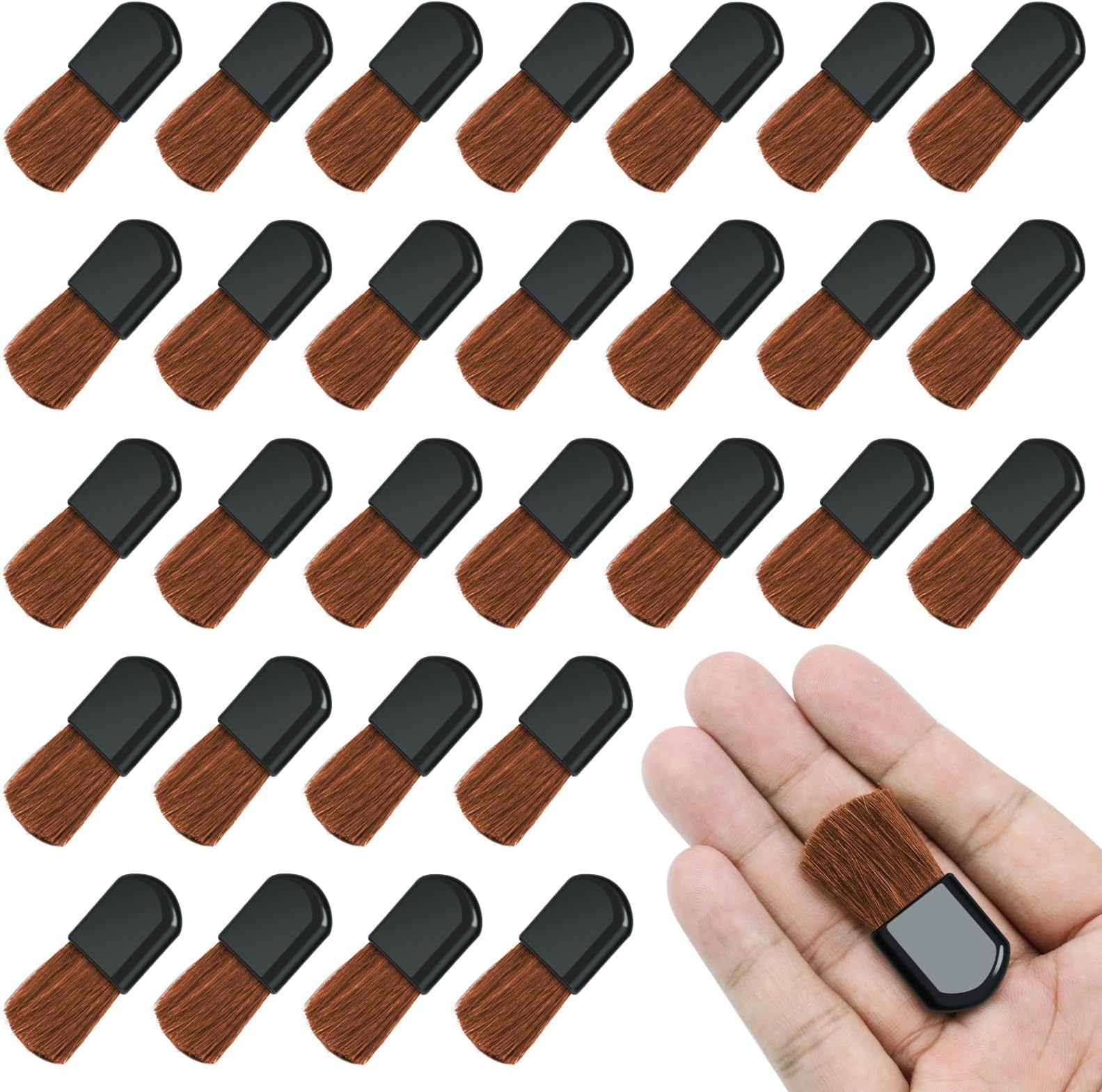 Amazon.com: 50 Pcs Makeup Brushes Disposable Mini Cosmetic Face Blush ...
