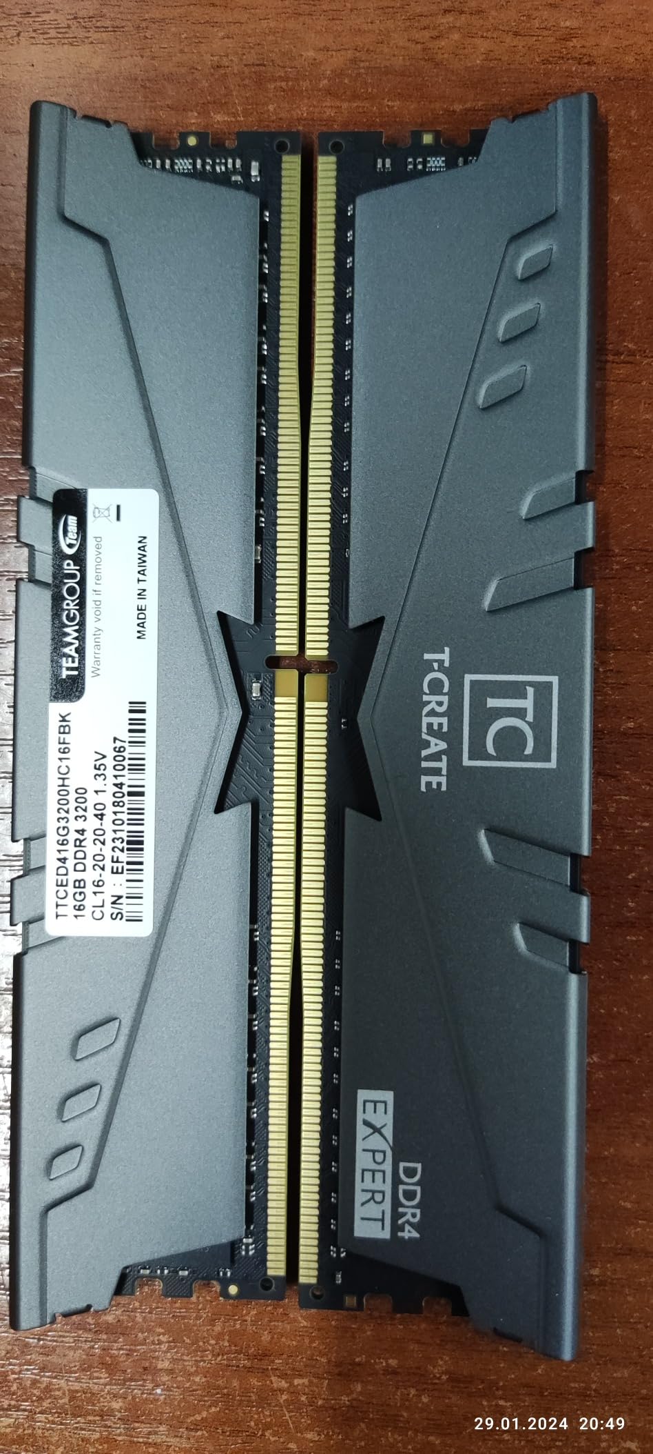 TEAMGROUP T-Create Expert overclocking 10L DDR4 32GB Kit (2 x 16GB ...