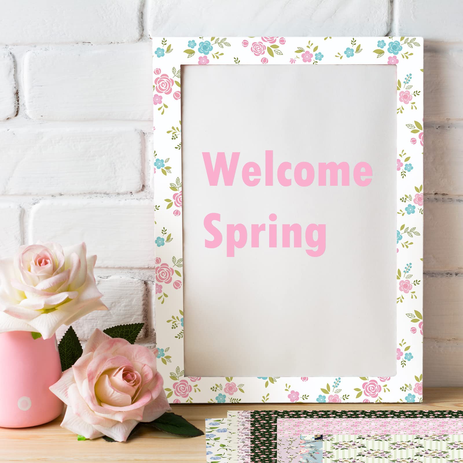 Snapklik.com : TaoBary 36 Sheets Flower Scrapbook Paper Vintage Flower ...