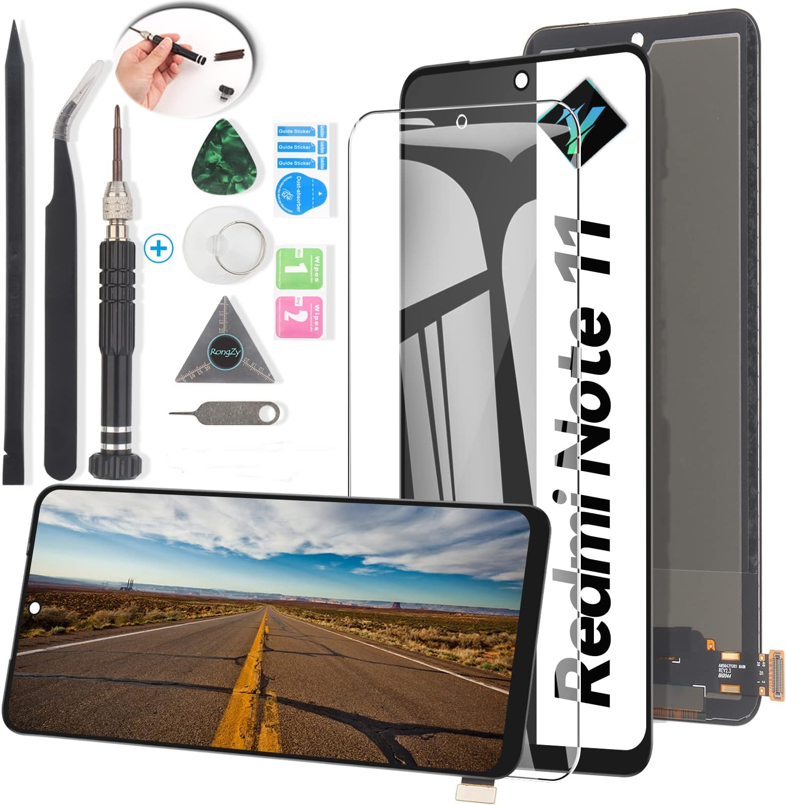 Amazon.com: YWLRONG Screen Replacement for Xiaomi Redmi Note 11 ...