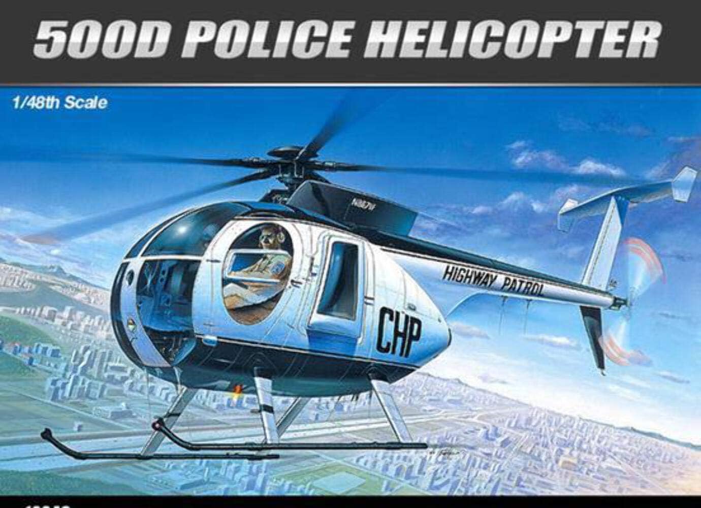 Amazon.com: Academy Hughes 500D Police Helicopter : Arts, Crafts & Sewing