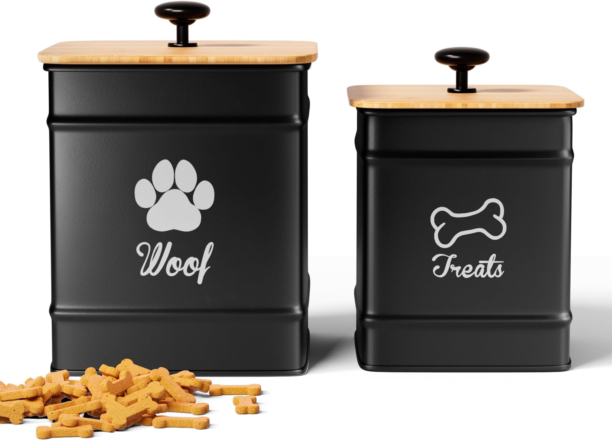 Amazon.com: nu steel metal black nickel Embossed 3 Pc set Jumbo Pet ...