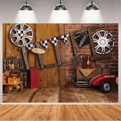 Amazon.com : Car Repair Mechanic Tools Backdrops Auto Repair Shop Boys ...