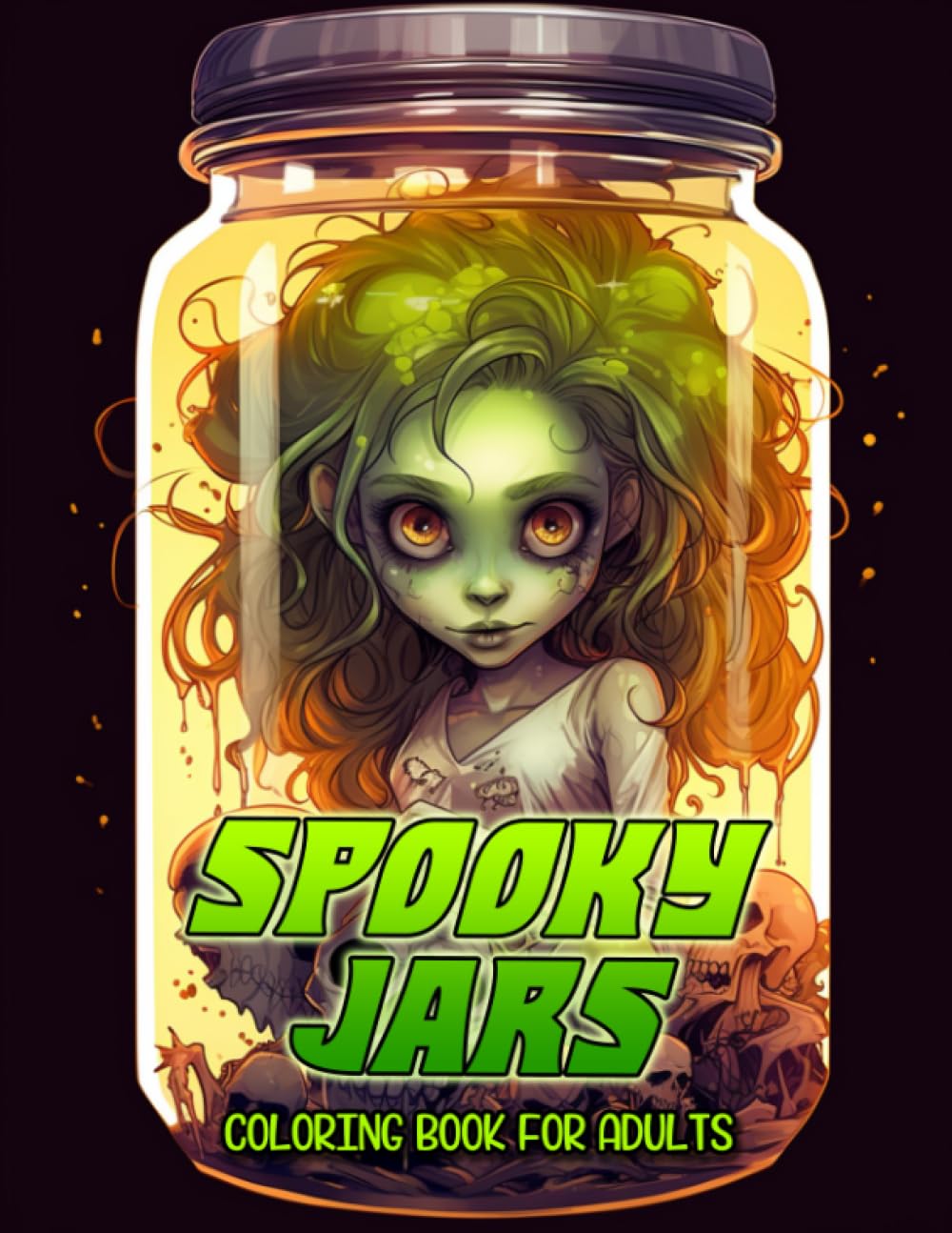 Amazon.com: Spooky Jars Coloring Book: A Spooky Journey into Creepy ...