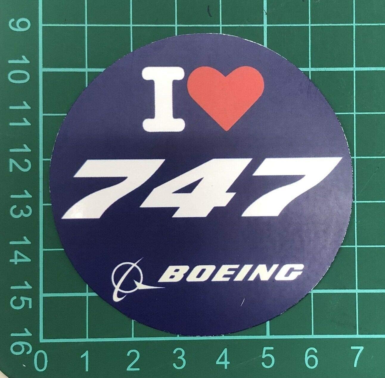 Amazon.com : I Love Boeing 747 Sticker (1 PC) About 7 cm (2.75 ...