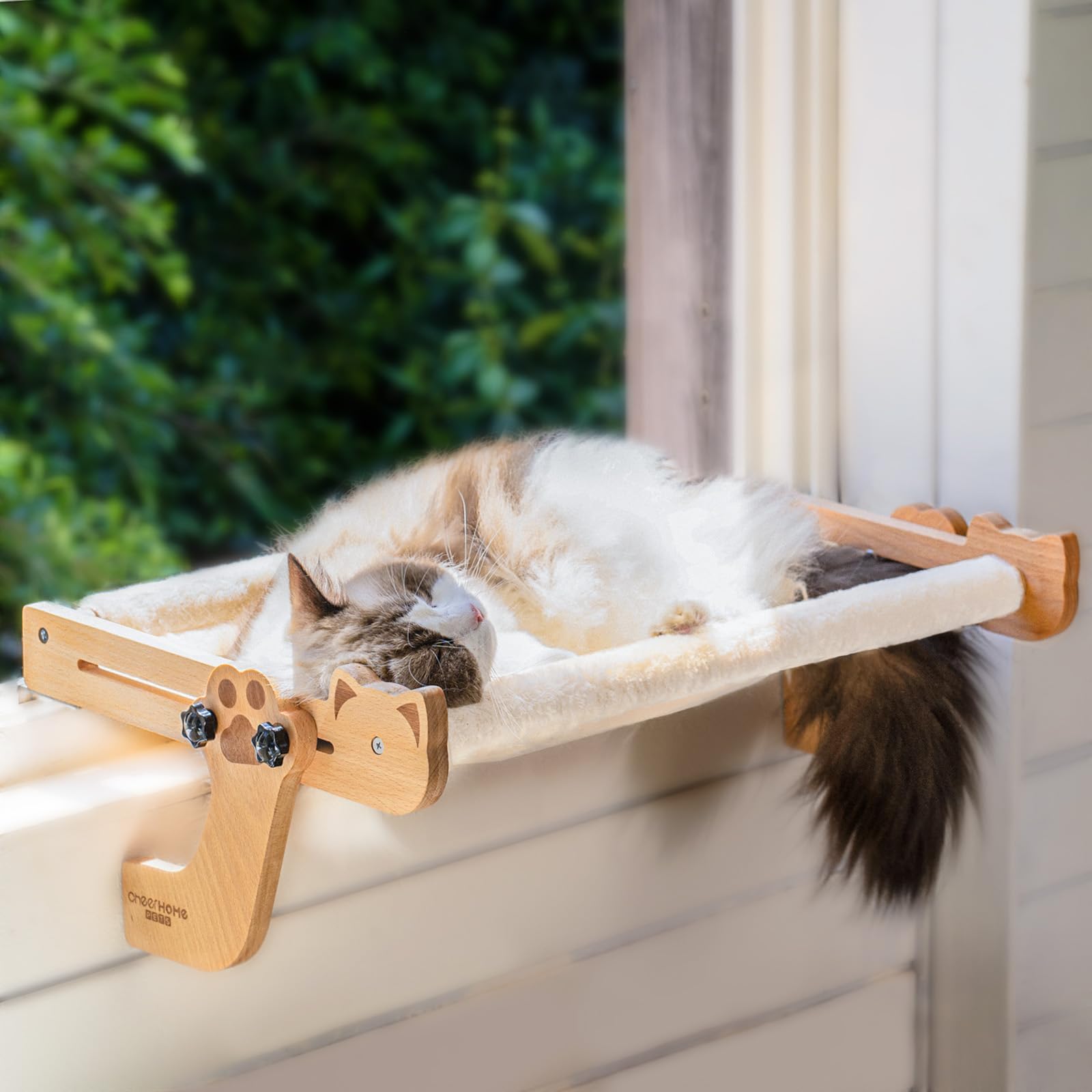 Amazon.com : CHEERHOME PETS Cat Window Perch for Indoor Cats Wooden Cat ...