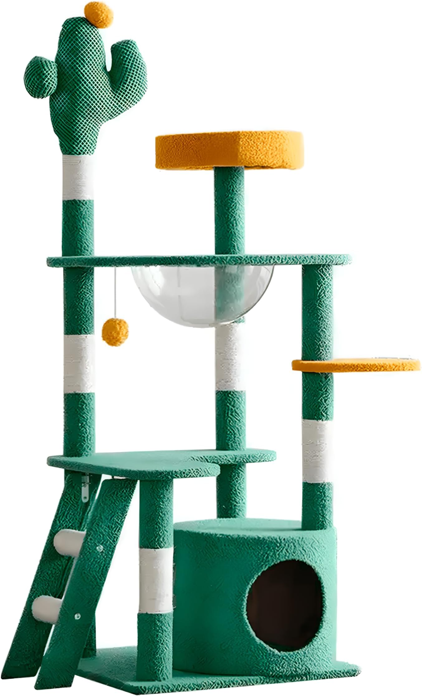 Rascador para Gatos con Torre, Juegos y Juguetes para Gatos Integrados ...