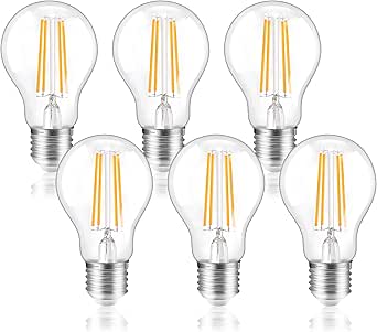 Amazon.co.jp: FLSNT LED Bulbs, E26 Base, 60W Equivalent, 2700K, 810lm, Filament Bulb, Chandelier ...