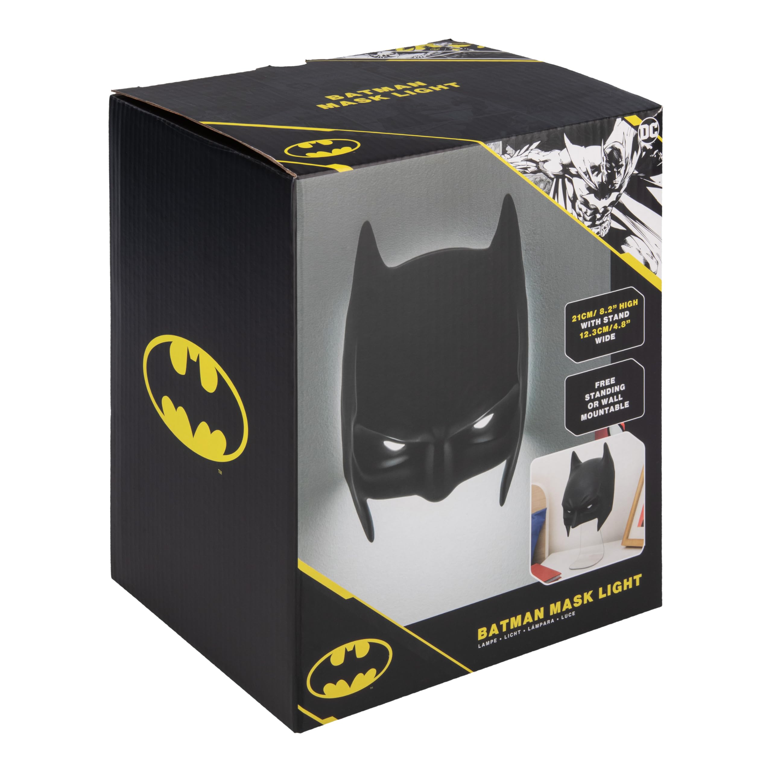 Snapklik.com : Batman Mask Light, Wall Mountable Or Freestanding LED ...