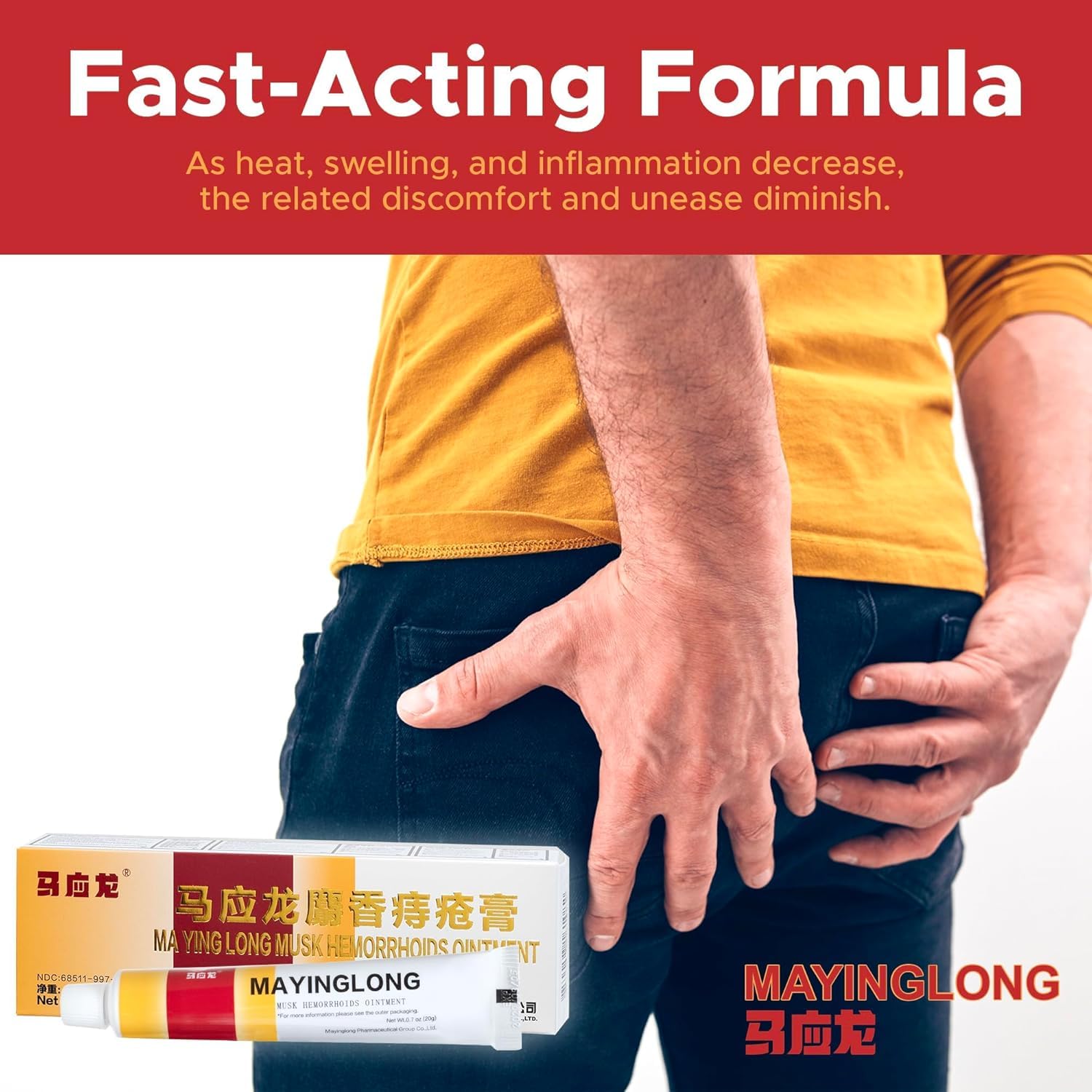 Pomada para Hemorróidas Mayinglong Musk (3 x 20g), 60g - Fórmula de ...