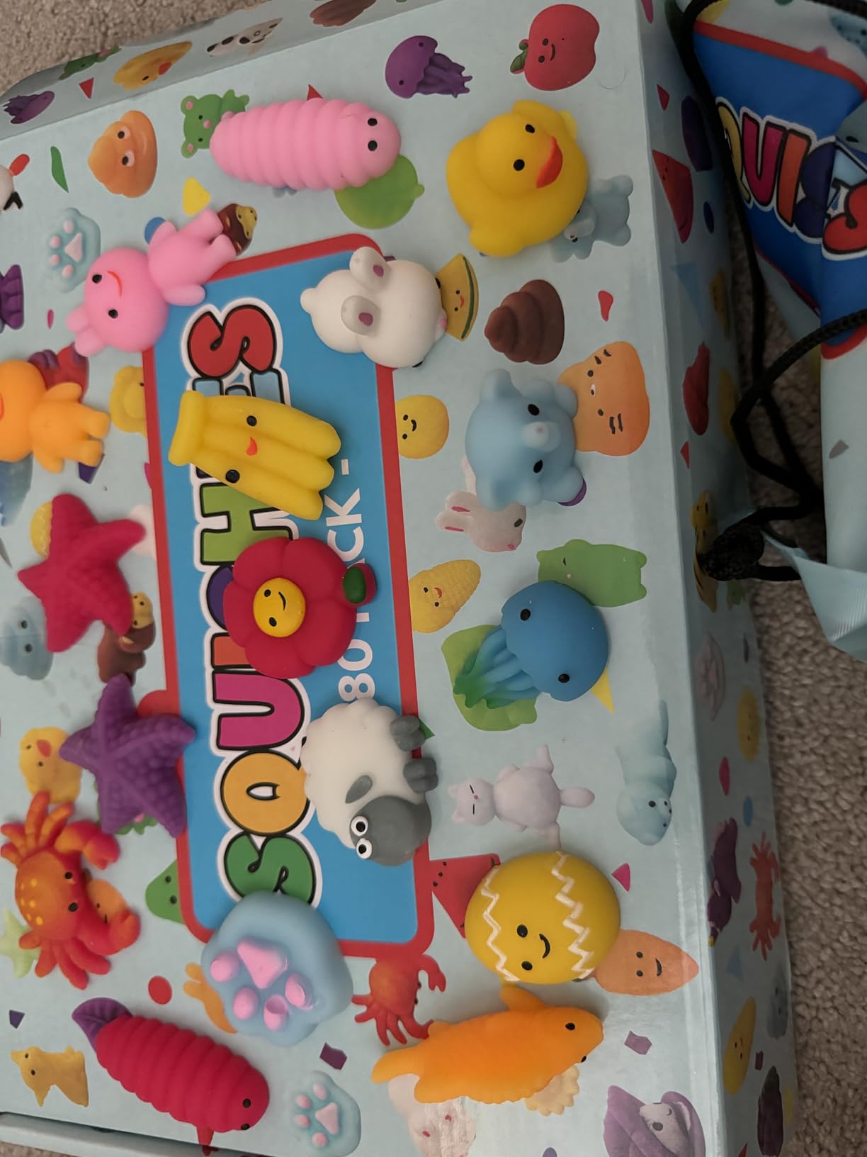 80 Pack Unique Mochi Squishy Toys - Individually Packed Squishy Fidget ...