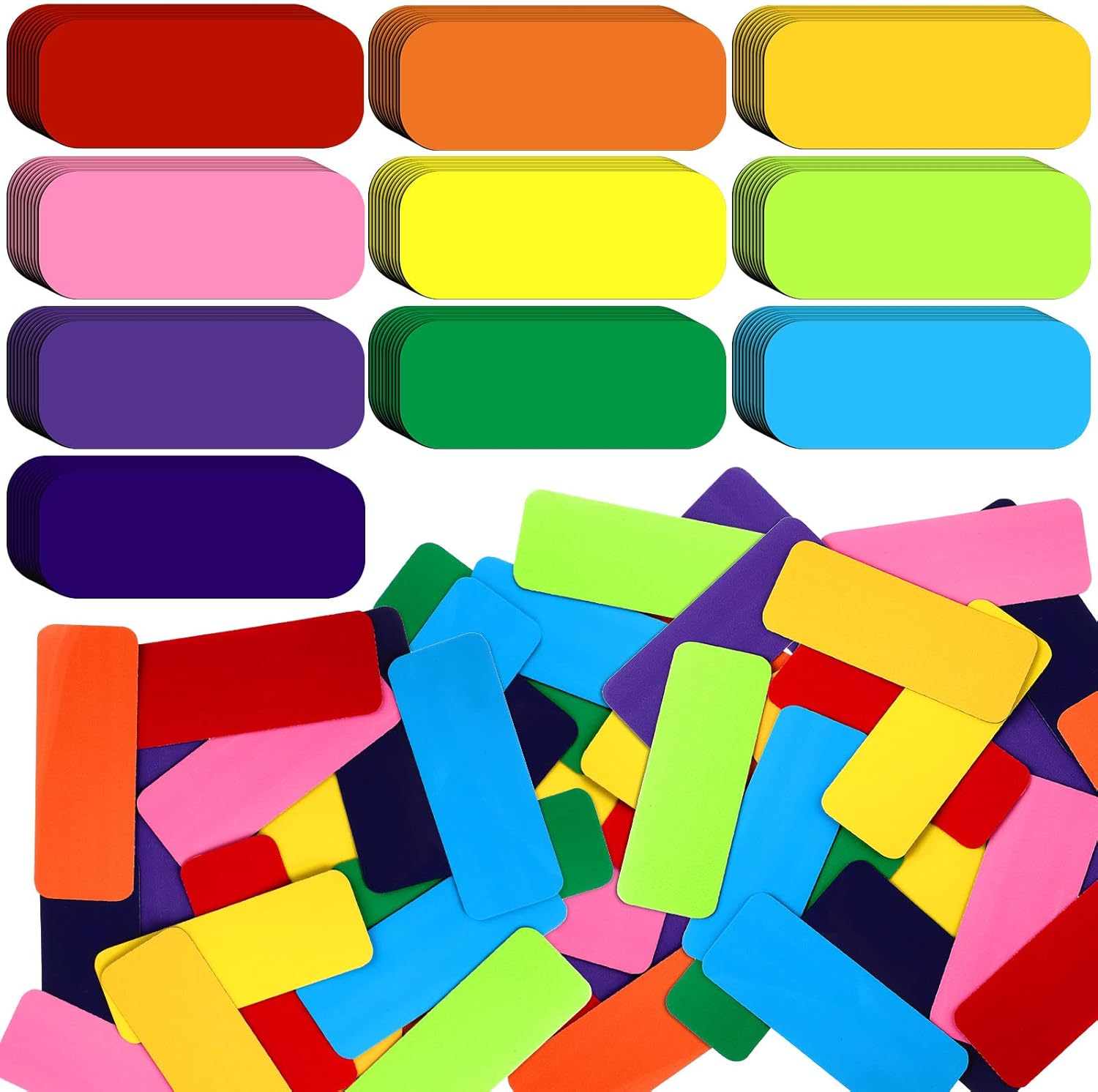 Amazon.com : Nezyo Magnetic Dry Erase Labels Reusable Strips for ...