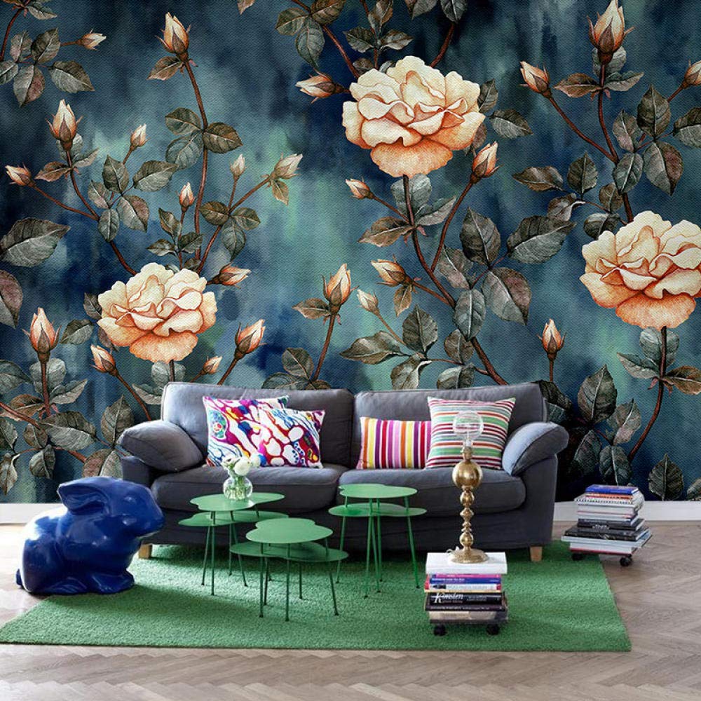 Wall Flowers Wallpapers For Living Rooms Rose Wallpaper & Wall Murals