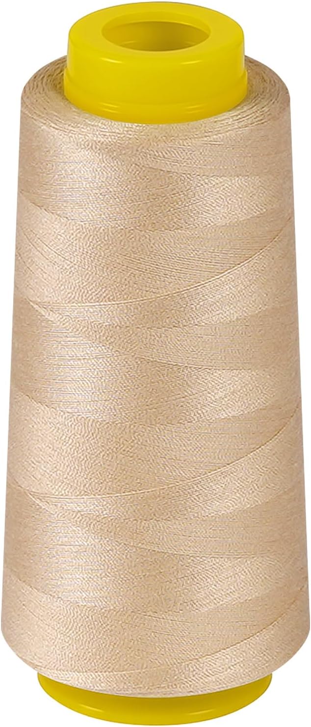 Amazon.com: StiVerse 1800 Yards Serger Thread-Beige, All Purpose Thread ...