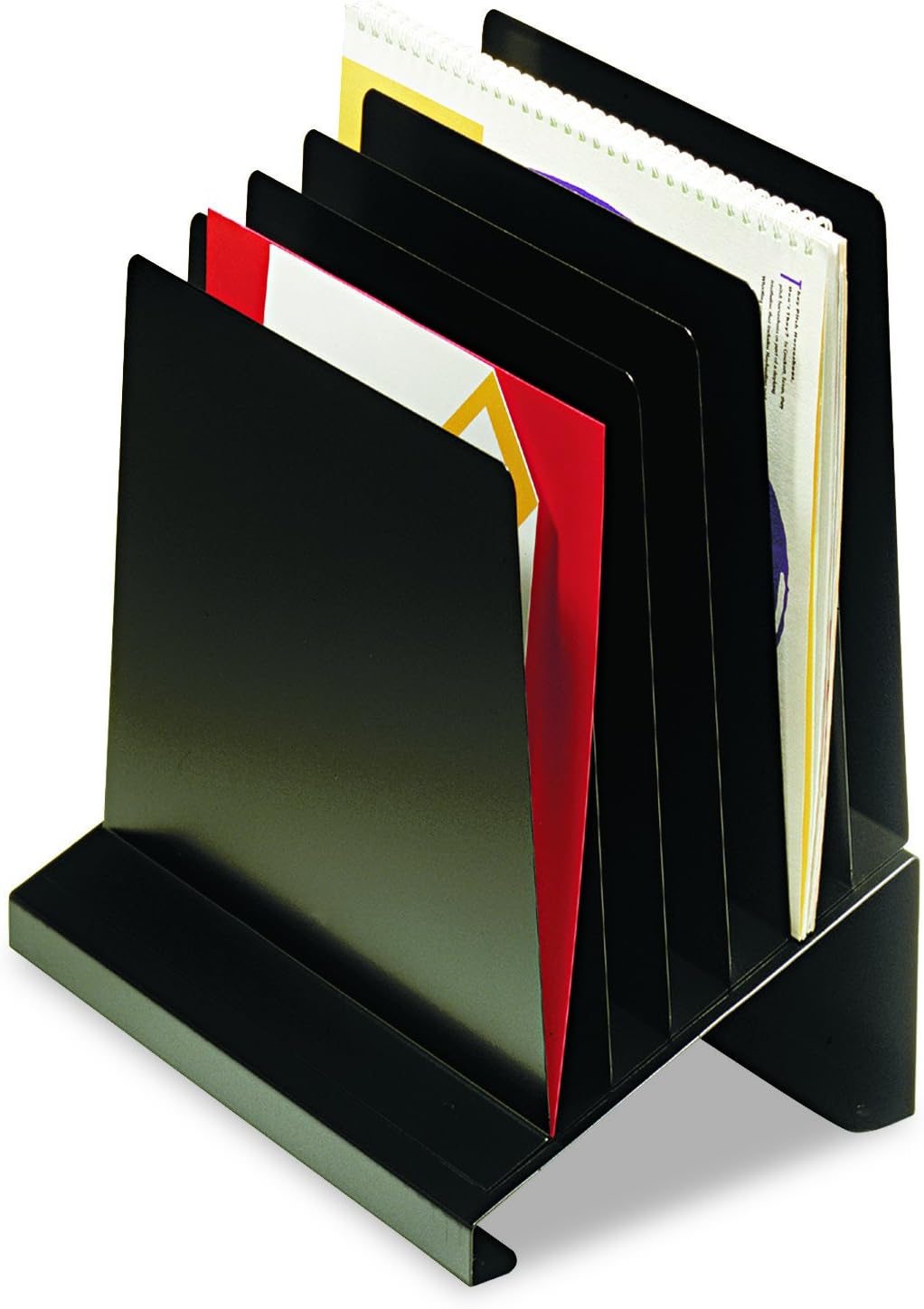 Amazon.com : STEELMASTER 6-Slot Slanted Steel Vertical Organizer, 11 x ...