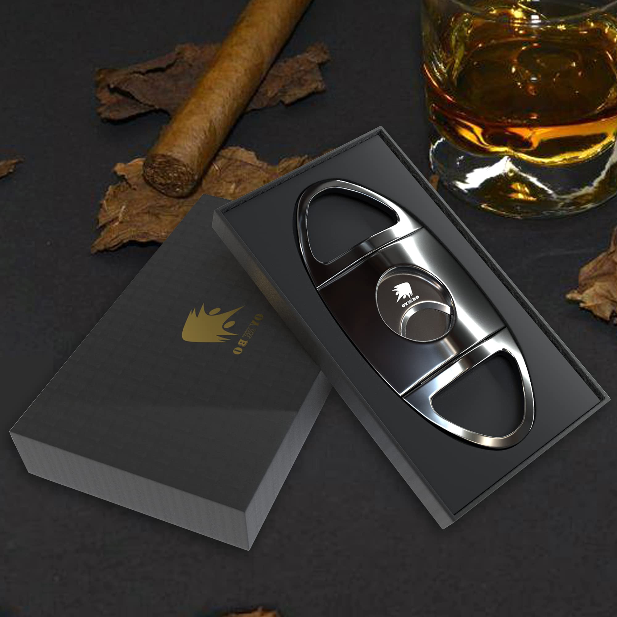 Snapklik.com : OYHBO Cigar Cutter Guillotine Stainless Steel Double ...