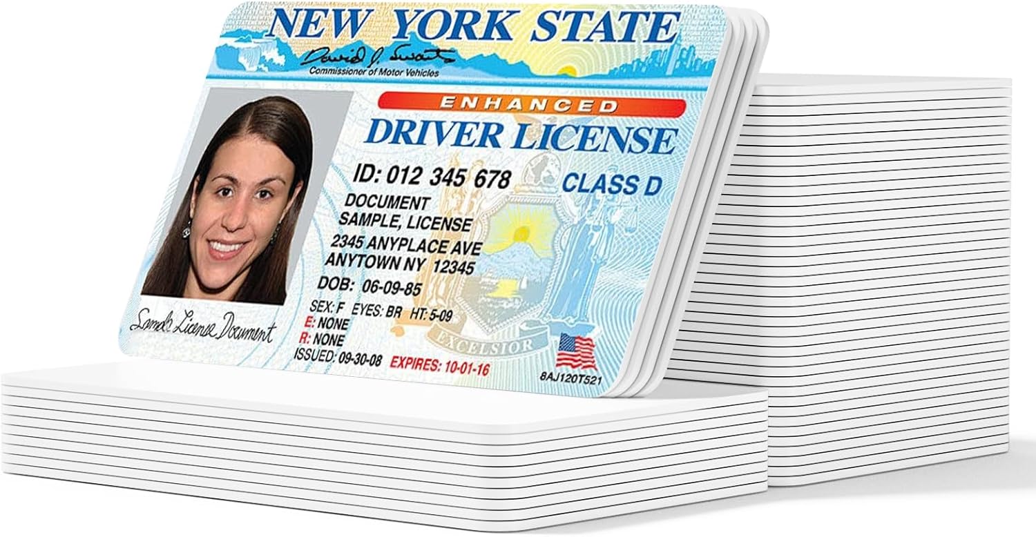 50pcs Carta in PVC Card Bianco PVC Cards Scheda Formato CR80 Stampabili ...