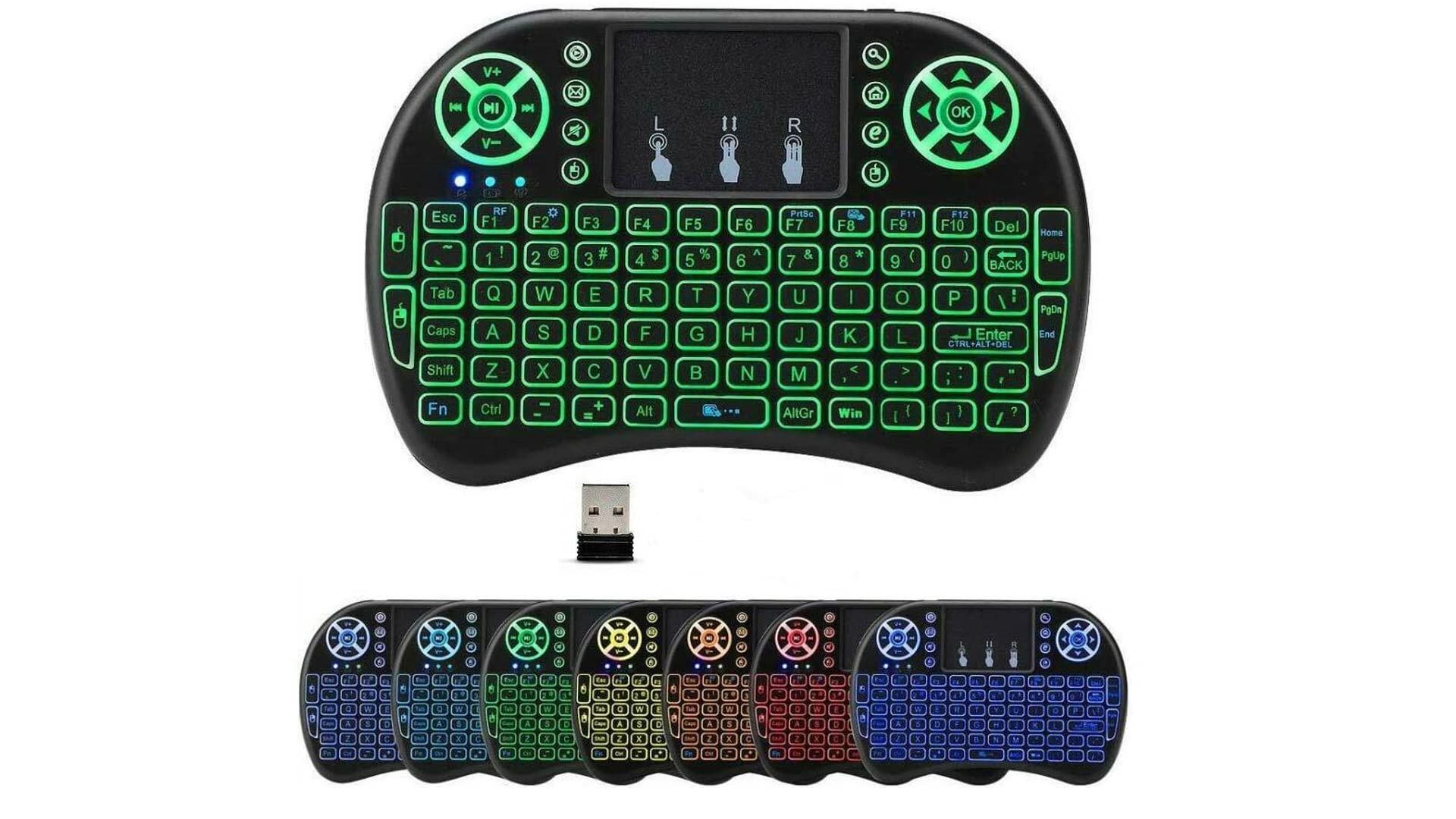 Gly Mini Wireless Keyboard Touchpad Backlight Keypad Mini Wireless ...