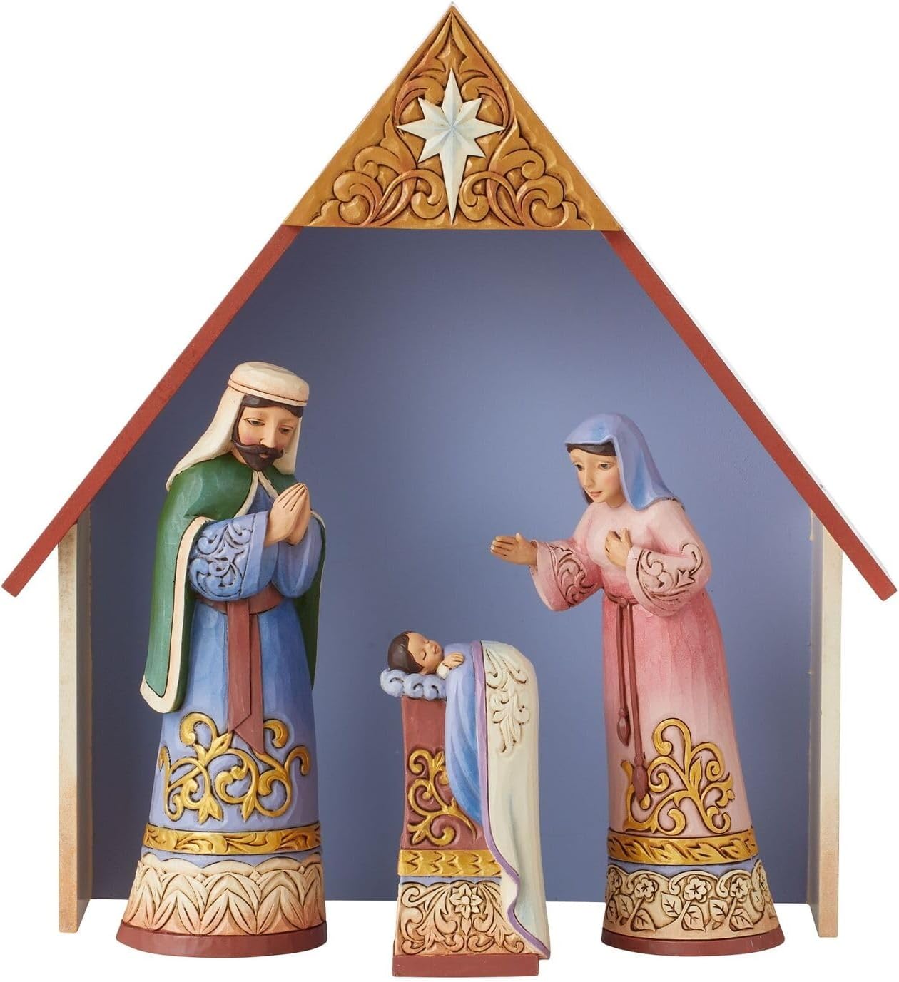 Amazon.com: ODEENE for Enesco Jim Shore Heartwood Creek Holy Family ...