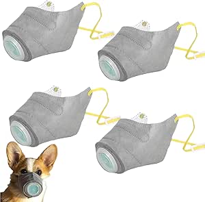 Amazon.com : Dog N95,Dog Respirator Mask,Dog Air Filter Mask,Dog Face ...