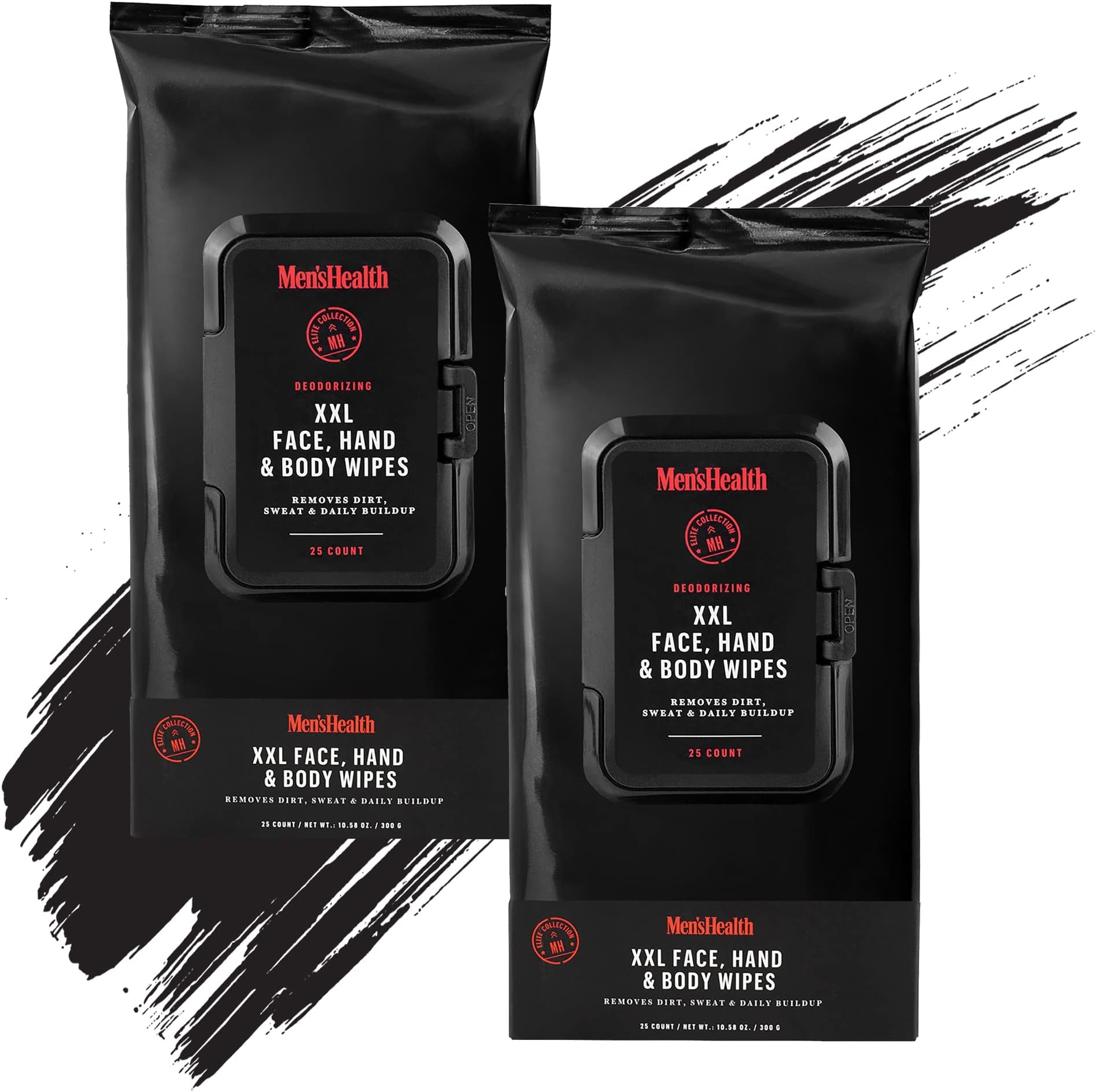 Amazon.com: Men's Health Body & Face Wipes - 2 Pack (50 Count) XL Men's ...