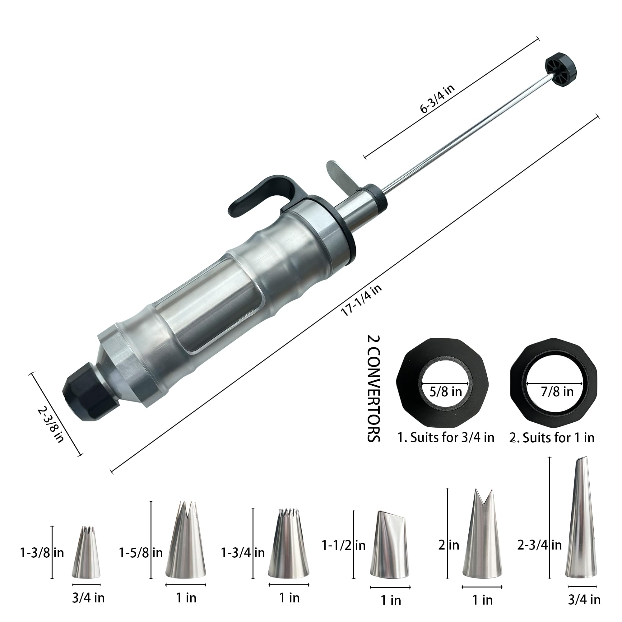 Snapklik.com : Icing Decoration Gun Set, Stainless Steel Cake ...