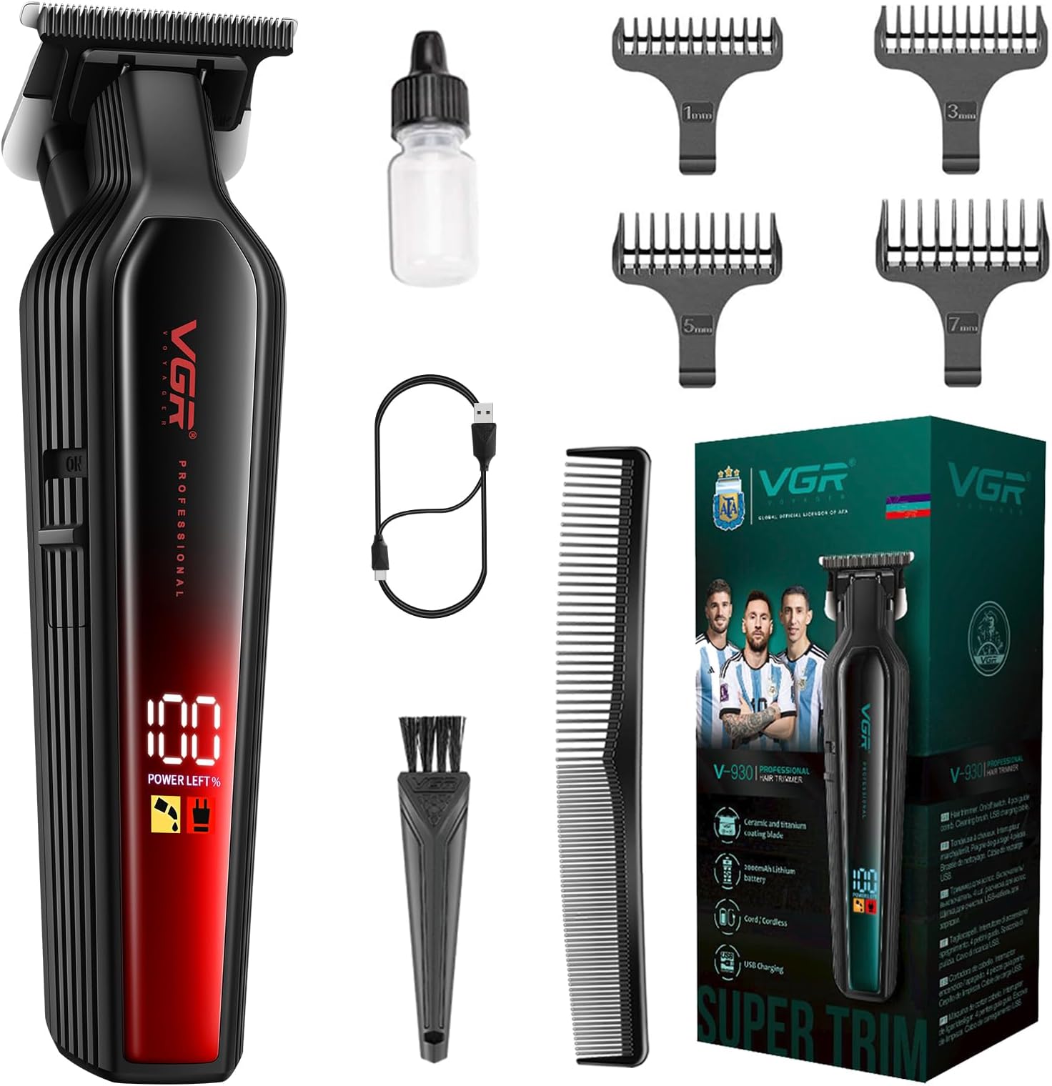 Amazon.com: VGR 003 Fresh Fade Hair Clipper, Professional Hair Trimmer ...