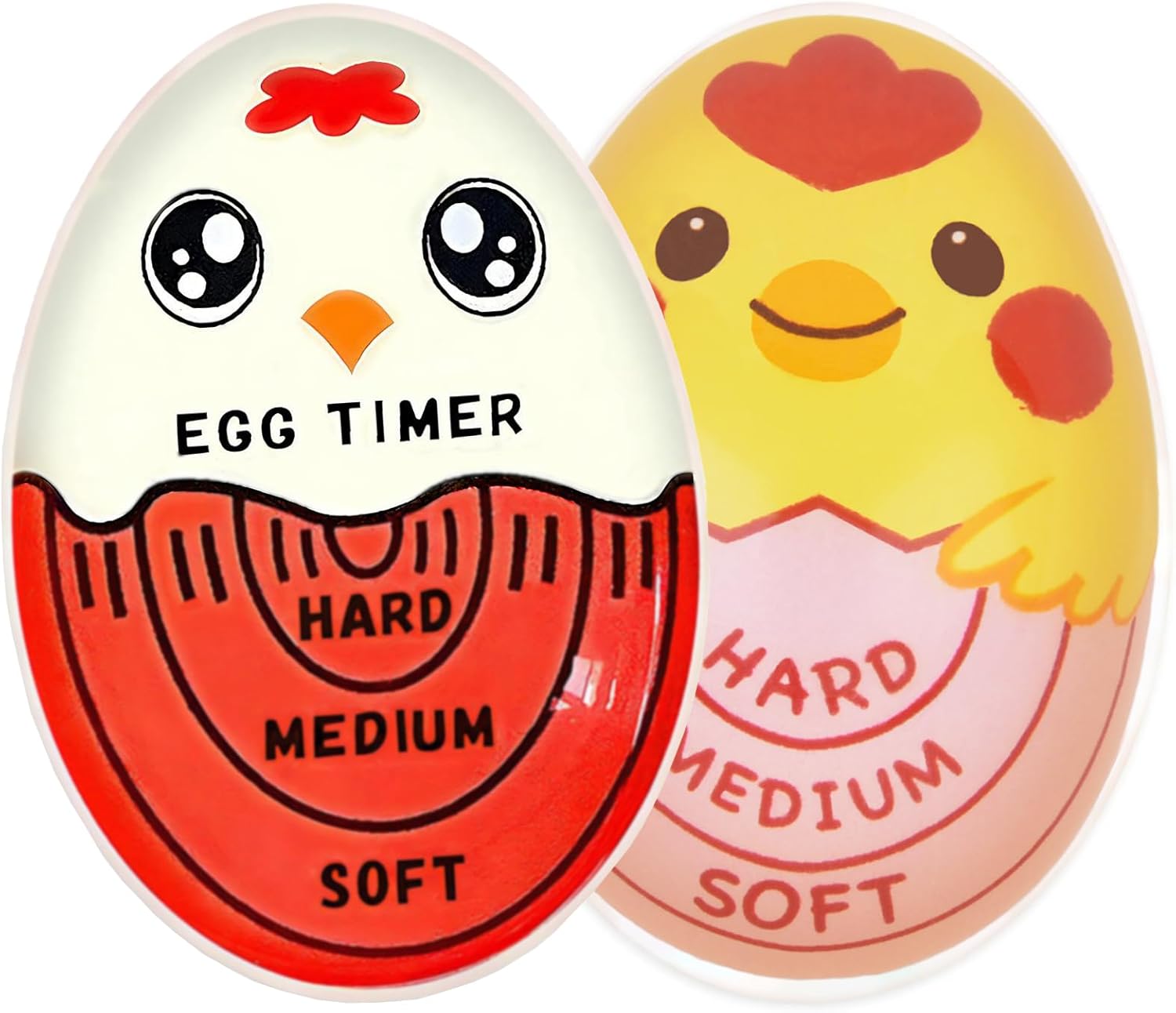 Halsgroves Of Devon Cute Egg Timer Double Pack - Colour Changing ...