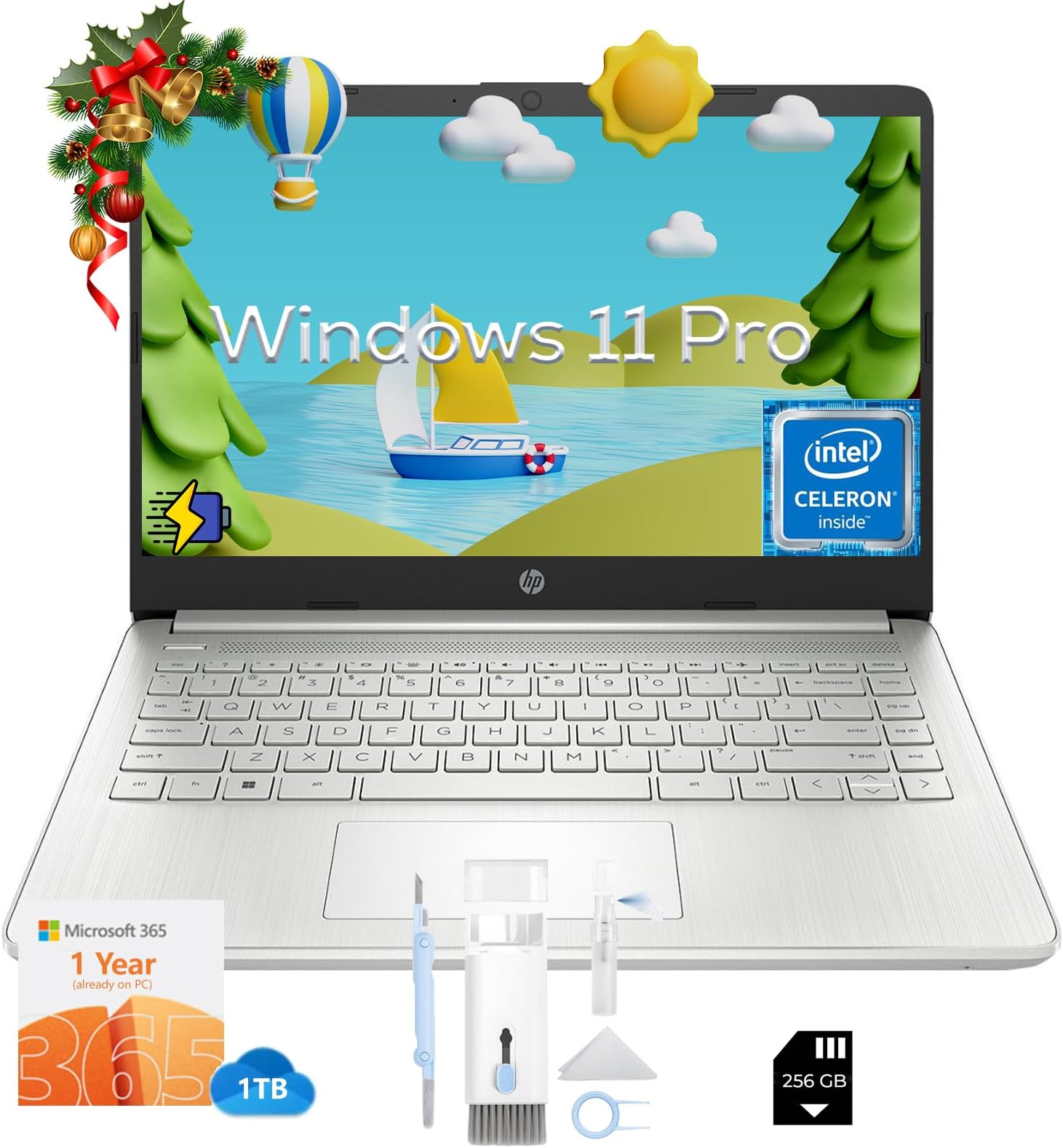 Amazon.com: HP 14-inch Essential Portable Laptop - 1-Year AI-Powered ...