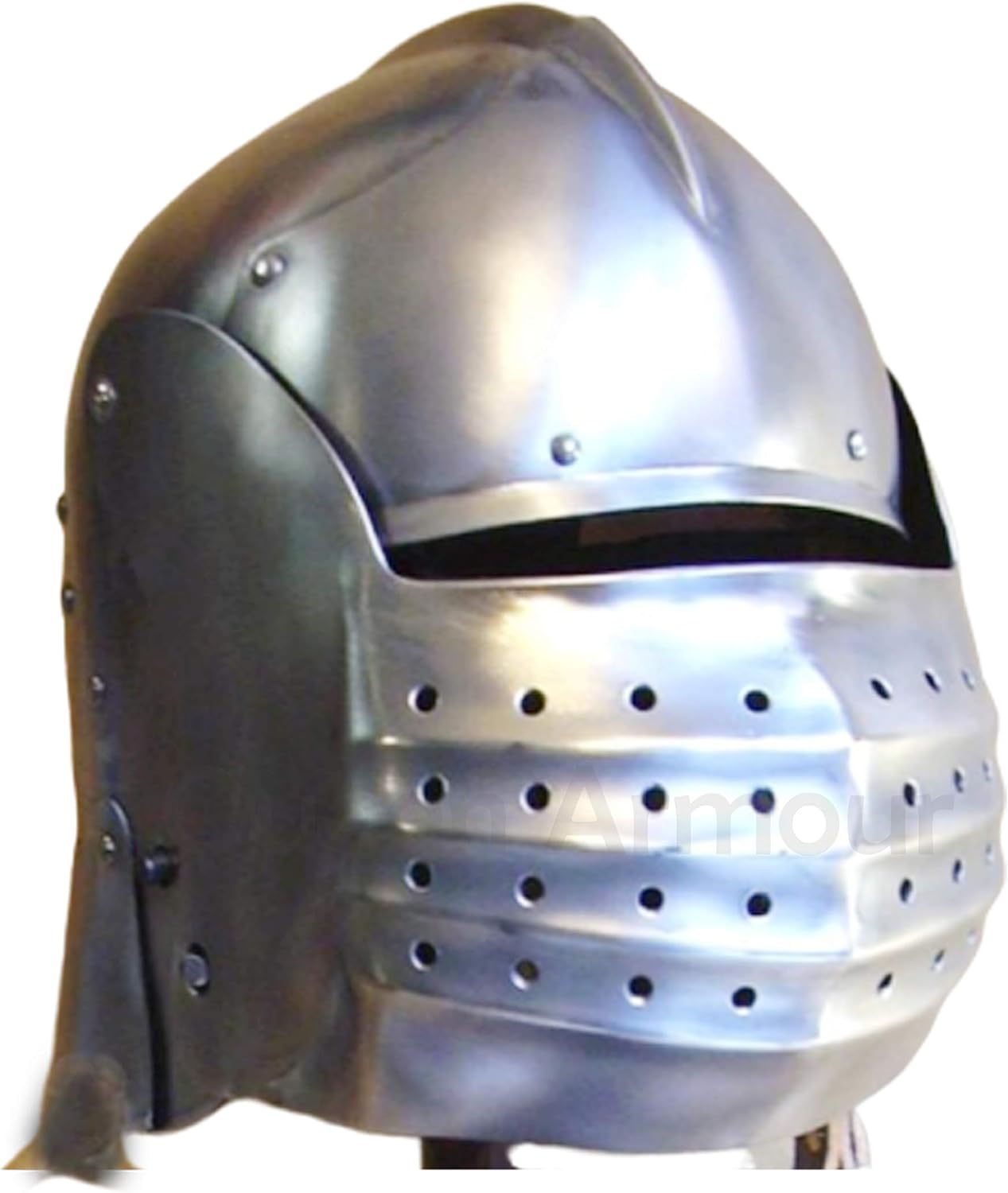 Amazon.com: Queen Armour Mediieval North Italian Bellows face visored ...