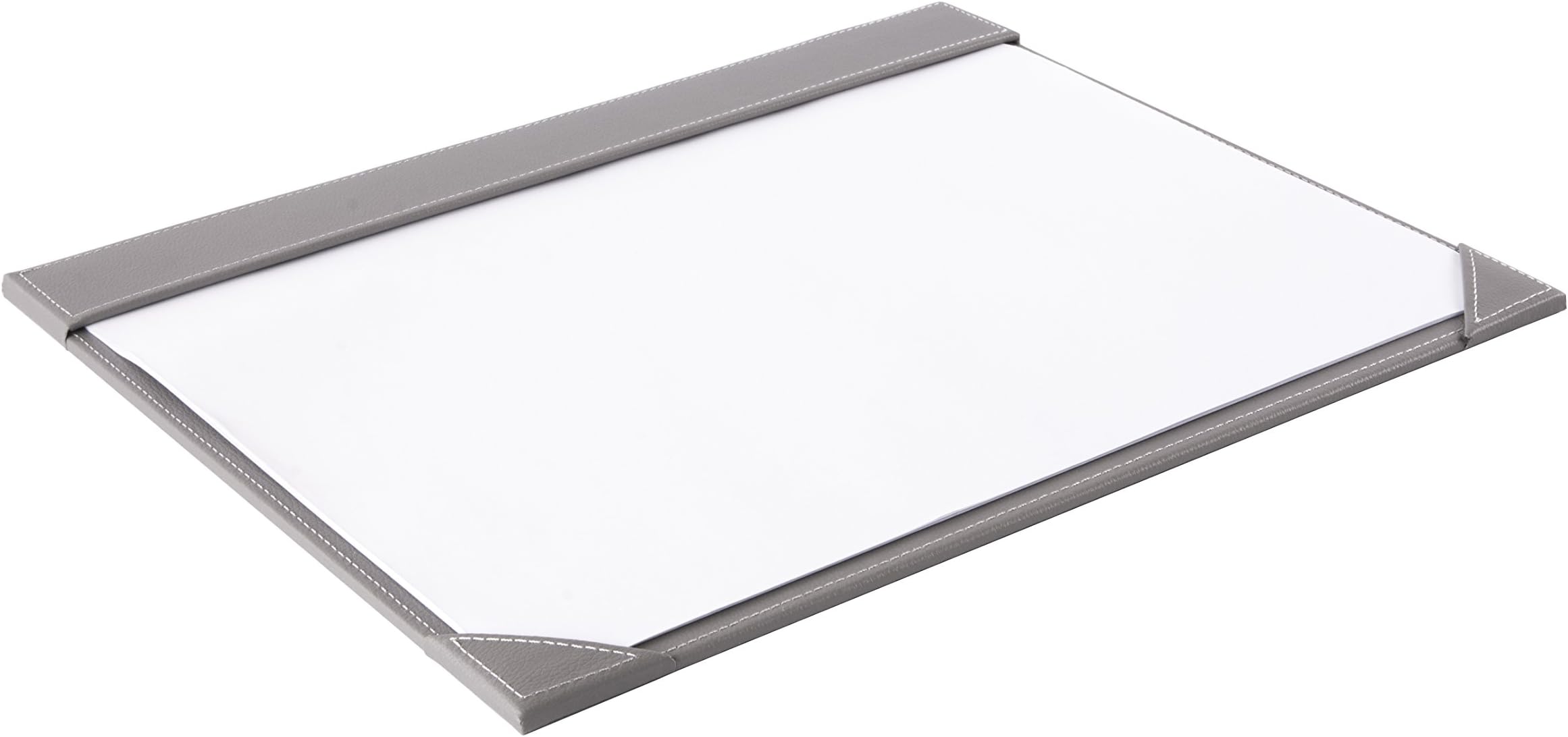 A3 Desk pad Holder, Faux Leather, Black, Supplied with 12 Sheets of ...