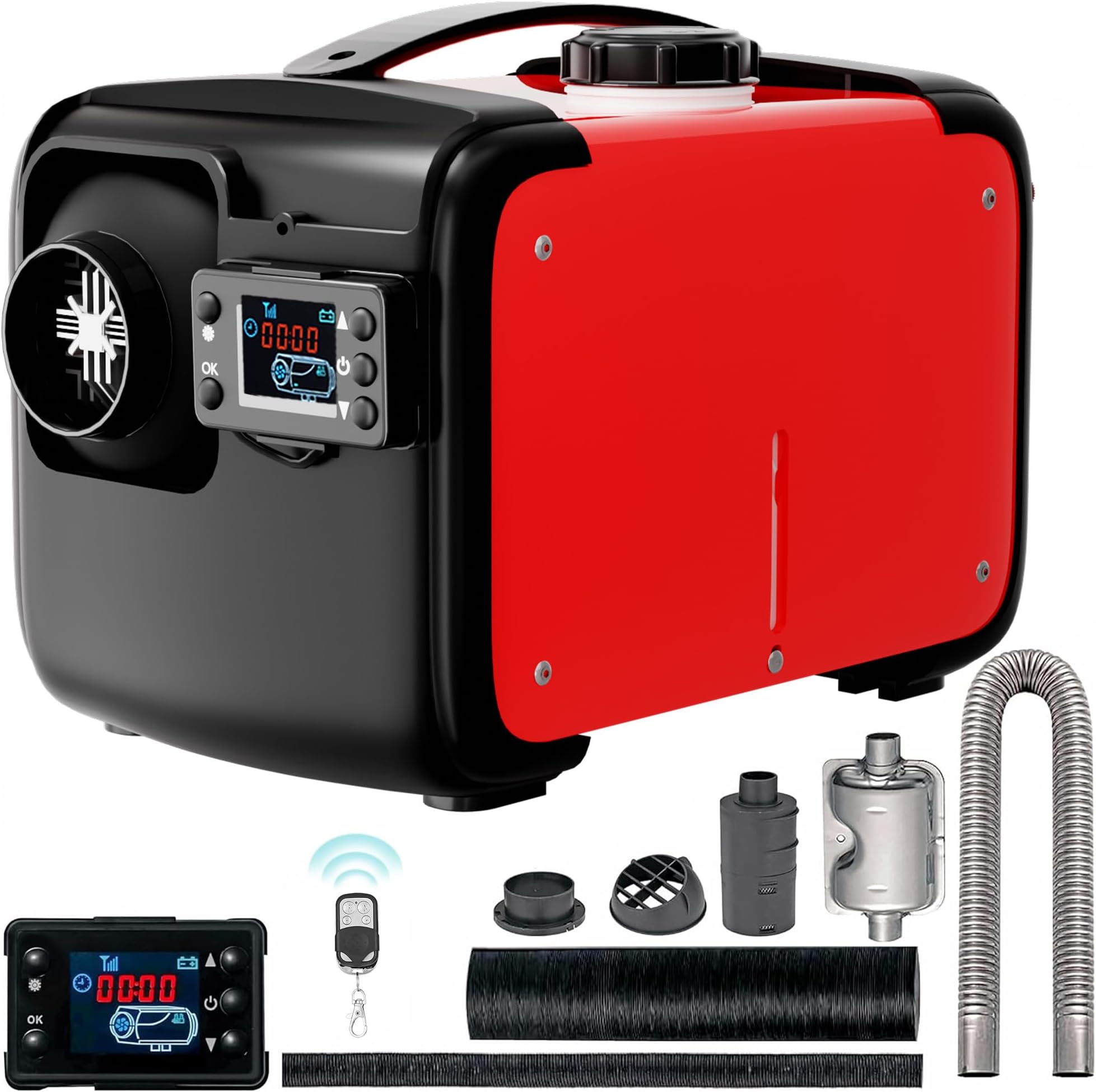 Amazon.com: JUNYIZE 12V 8KW Diesel Heater, All-in-One Diesel Air Heater ...