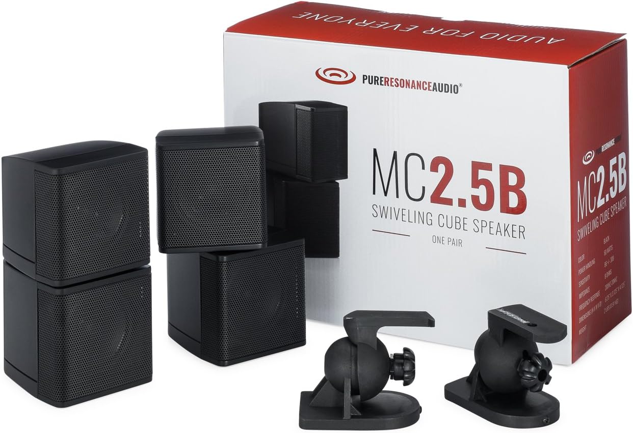 Amazon.com: JA Audio 3.5" Mini Cube Speakers - White (Pair) : Electronics