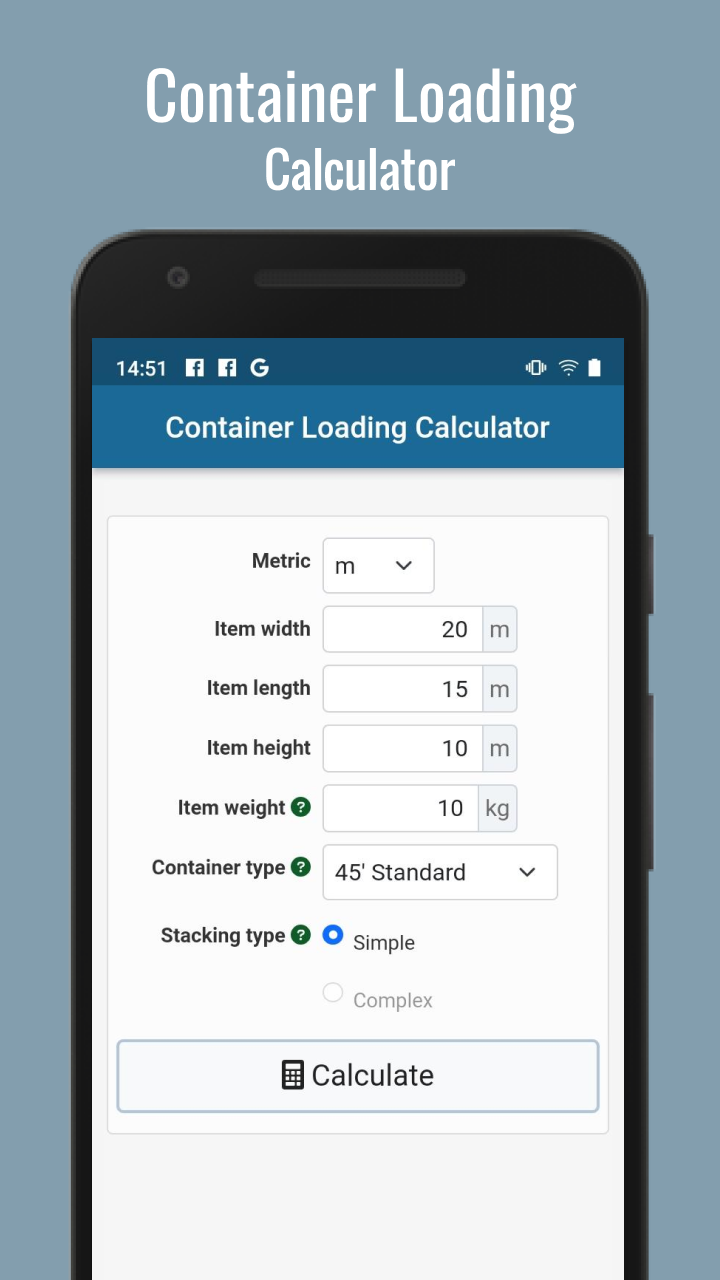 Container Loading Calculator - App on Amazon Appstore