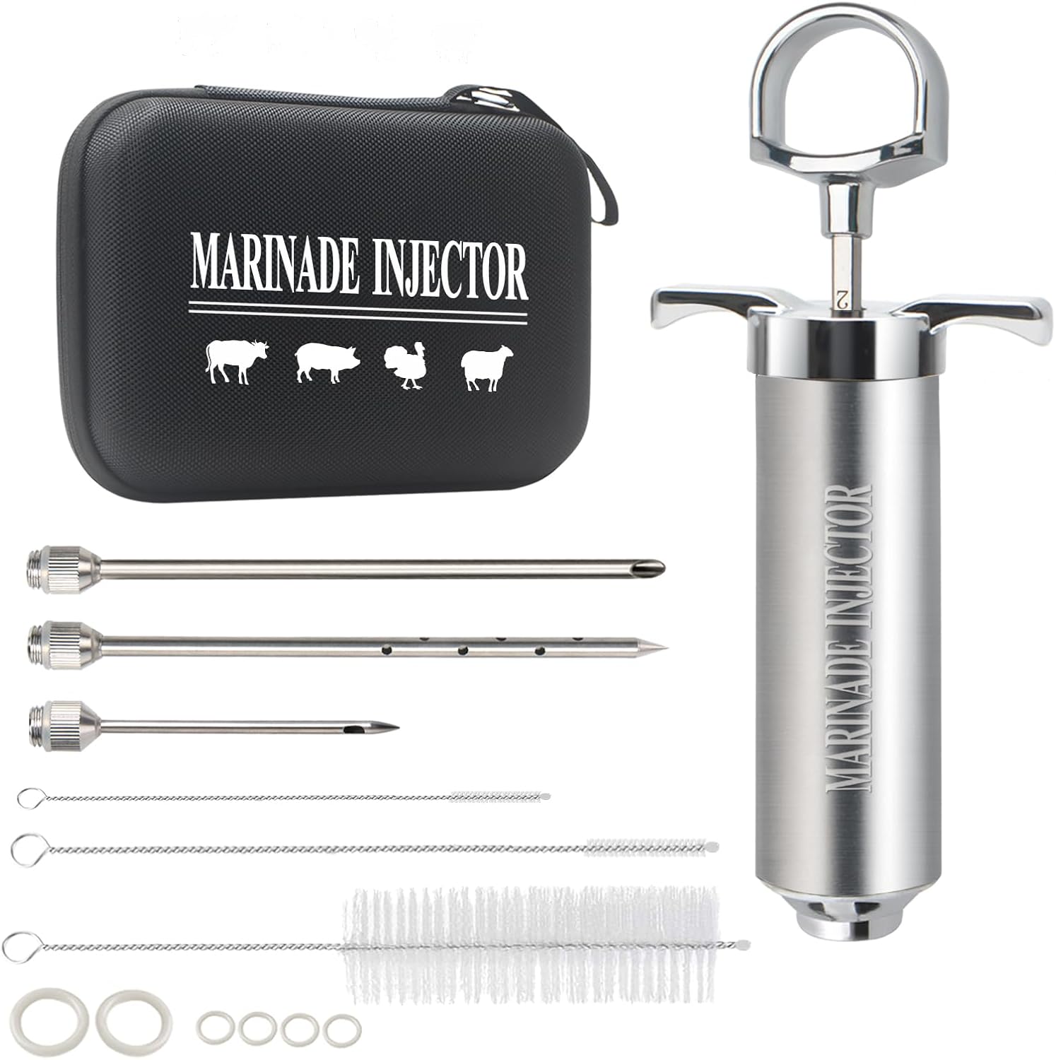 Amazon.com: Uironly Meat Injector,Turkey Seasoning Injection Kit with 3 ...
