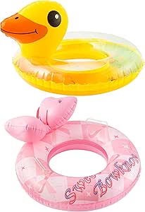 Amazon.com: Zainpe Duck Inflatable Pool Float with Glitters & Pink Bow ...
